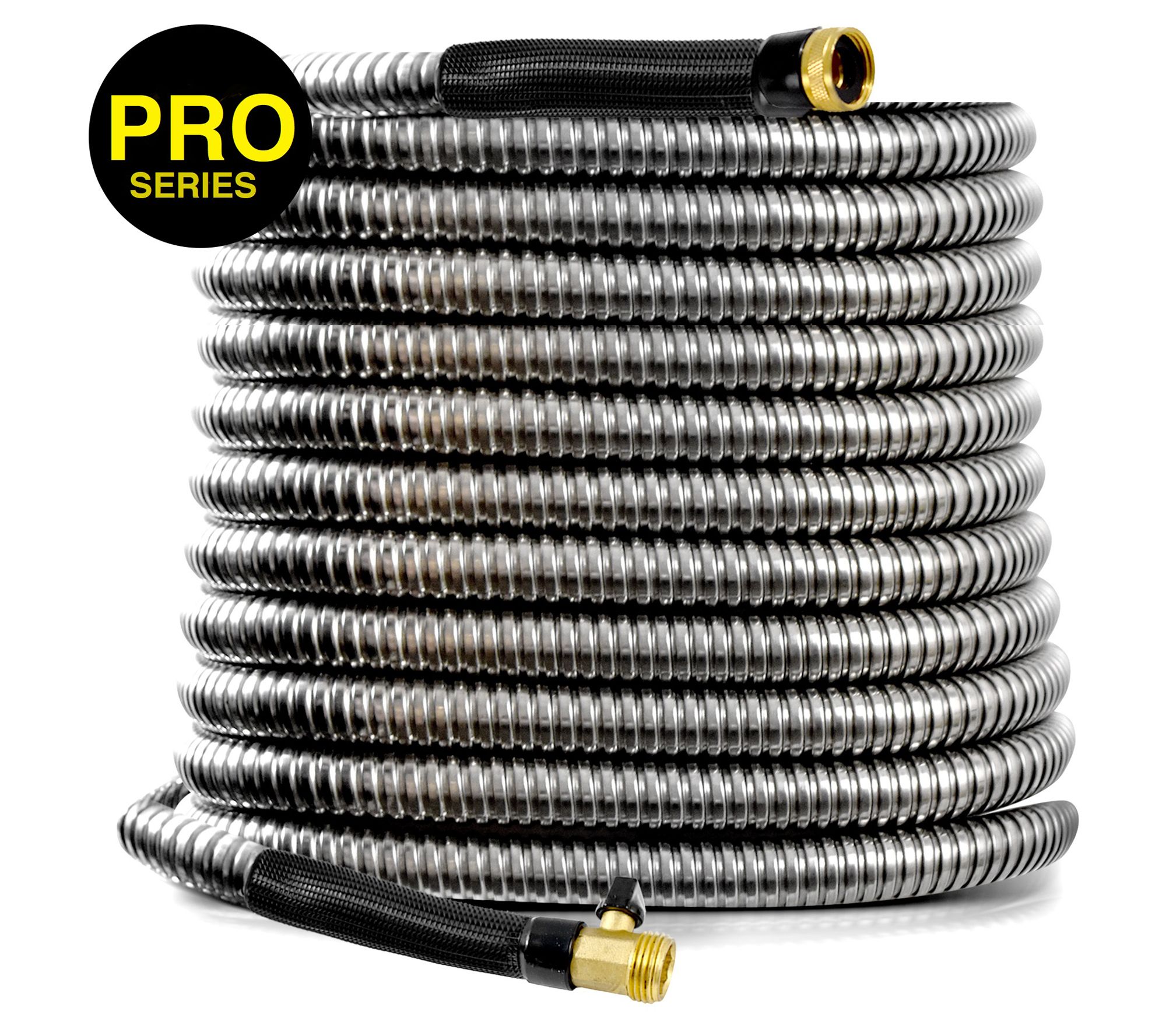 Bionic Steel Pro 75' Stainless Steel Hose withrass Nozzle - QVC.com