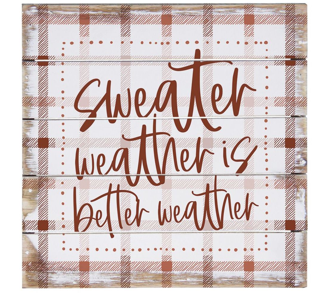 Sincere Surroundings 8" Sweater Weather PalletPetite - QVC.com