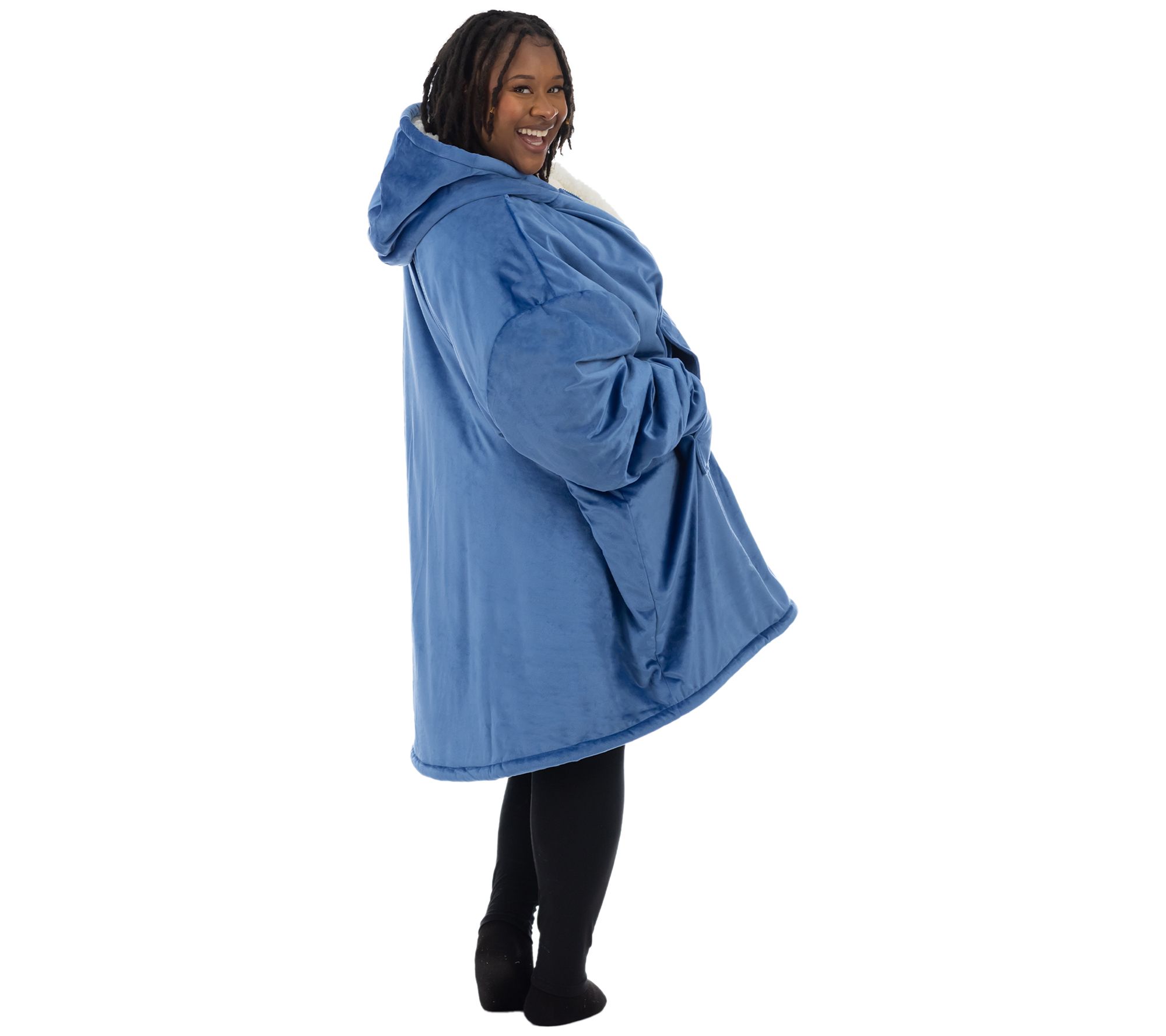 "As Is" The Comfy Original Full Zip Wearable Blanket - QVC.com