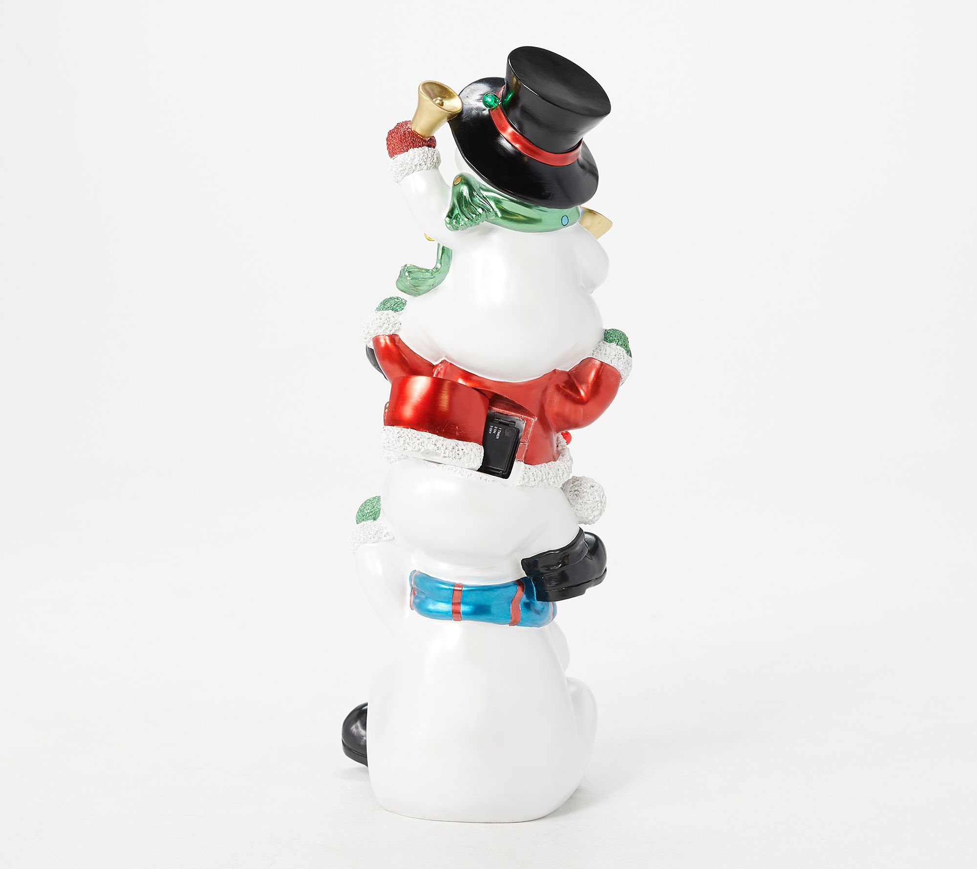 Kringle Express Indoor/Outdoor 36" Oversized Lit Stacking Snowmen - QVC.com