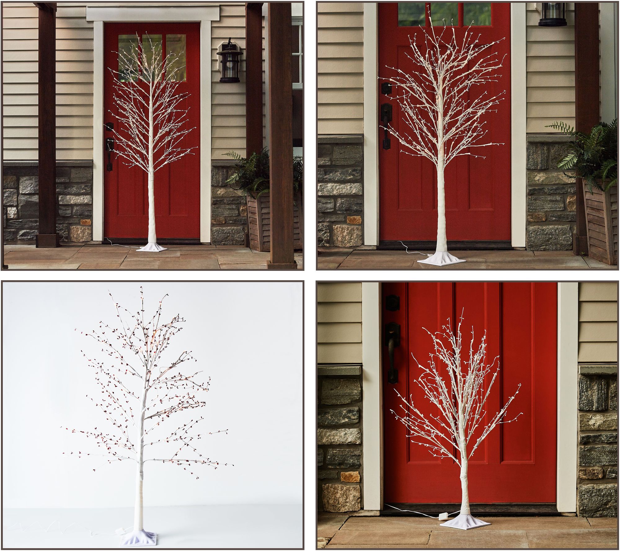 Indoor/Outdoor Illuminated Twinkling Pip Berry Tree by Valerie - QVC.com