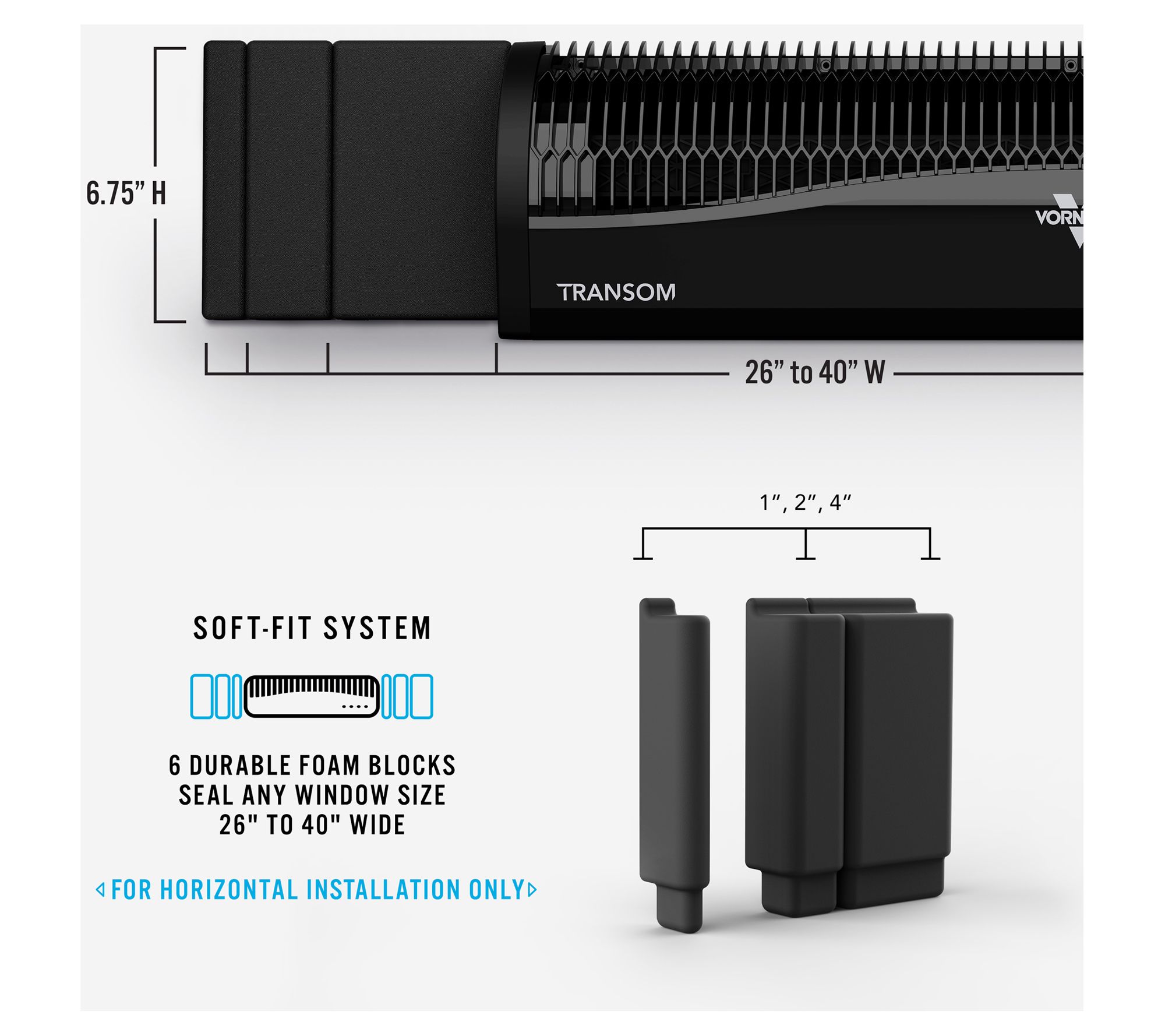 Vornado TRANSOM Window Circulator Fan - QVC.com