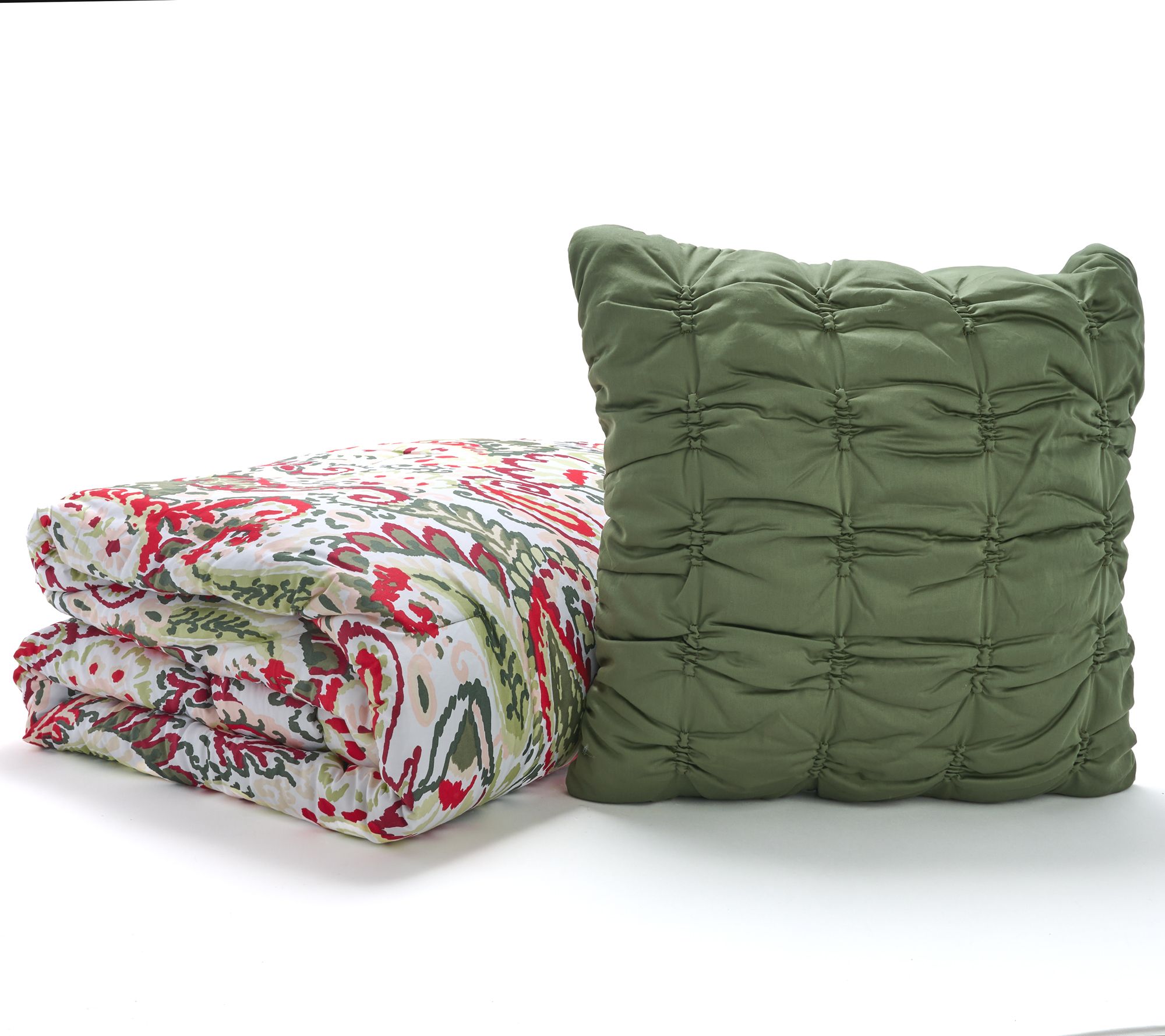 Cotton Paisley Reversible Comforter Set - Full by Kim Gravel - QVC.com