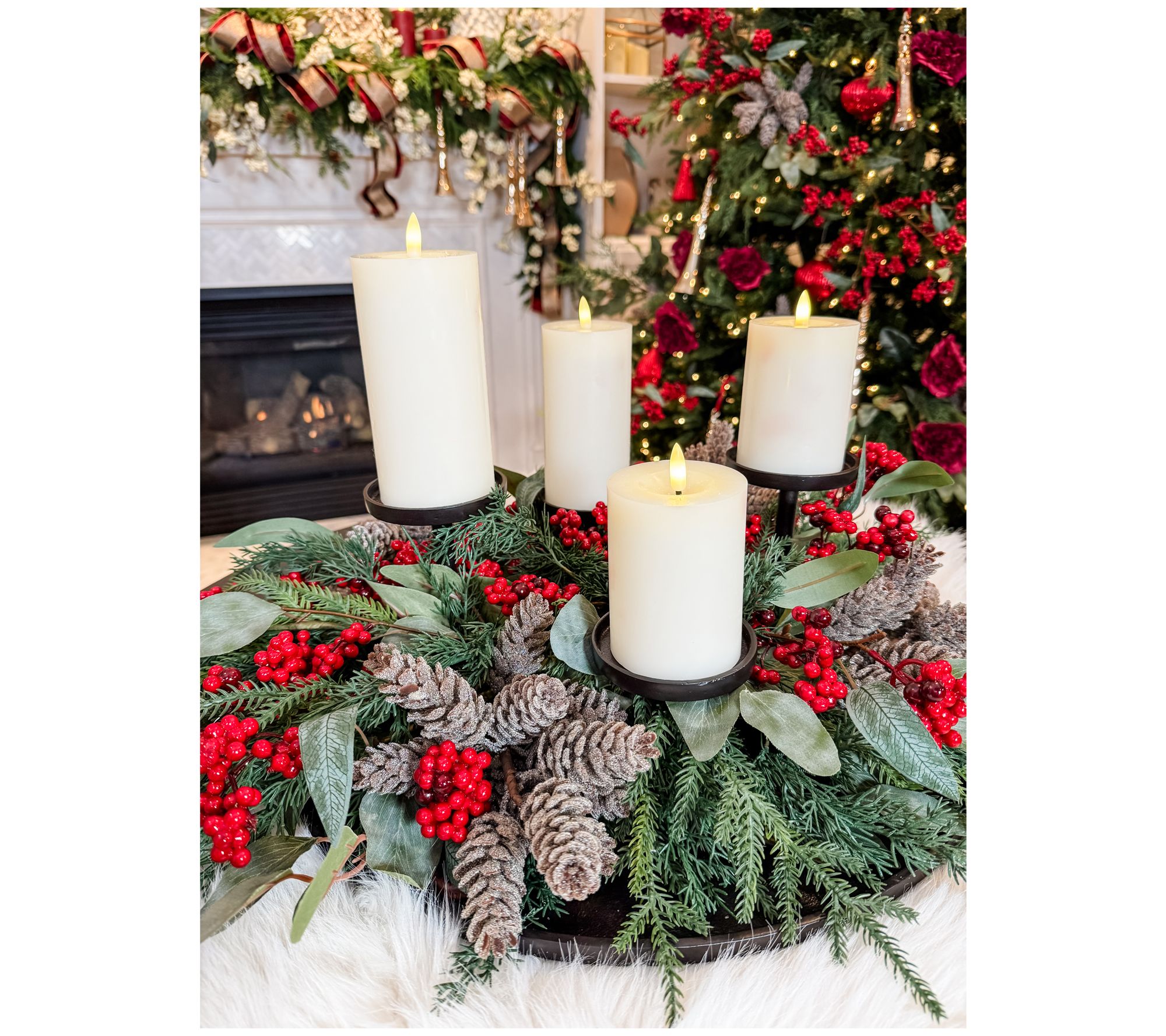 "As Is" Simply Stunning Set of 4 Flameless Candles by Janine Graff ...