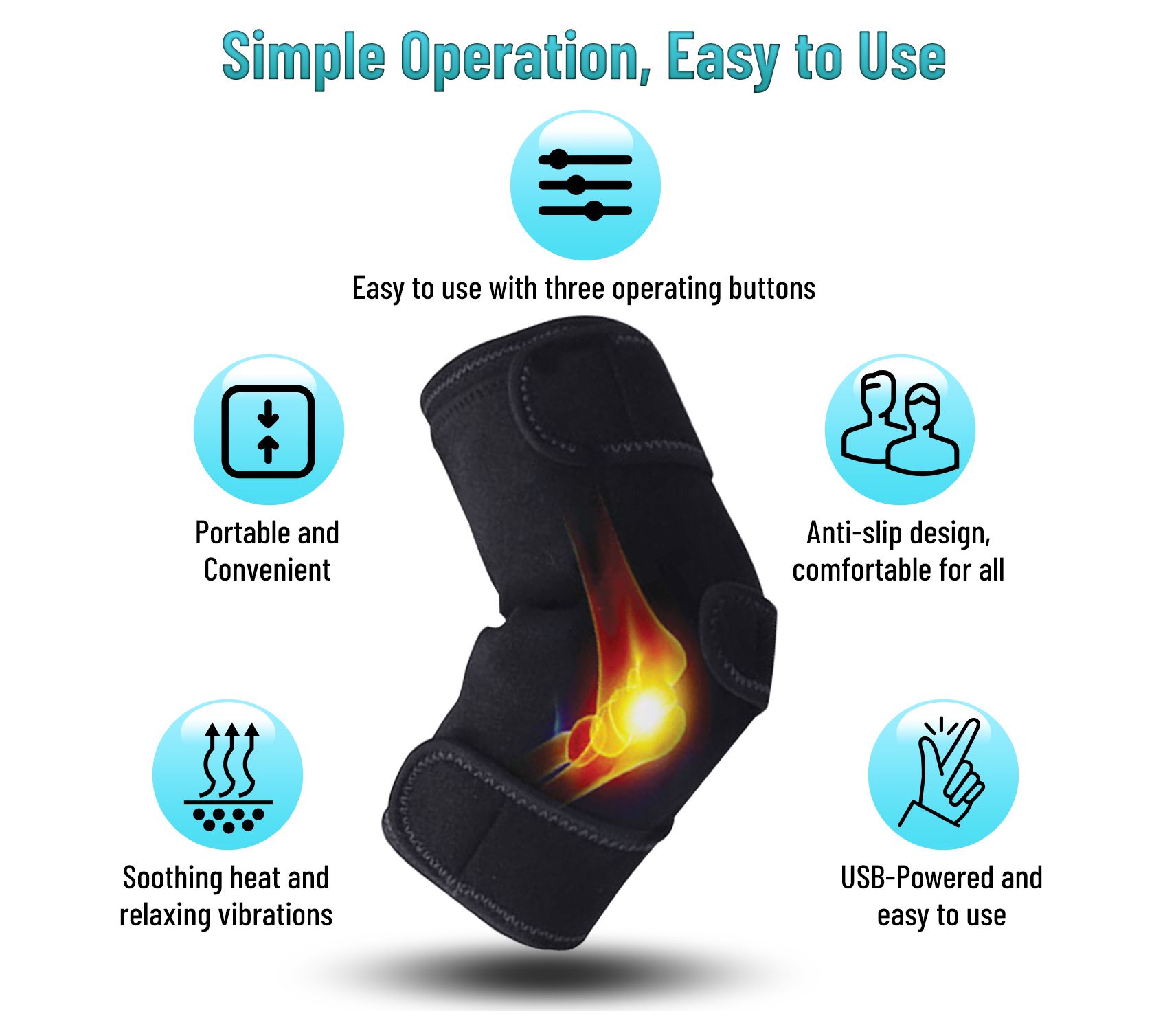 TRAKK Elbow Brace Heating Wrap - QVC.com
