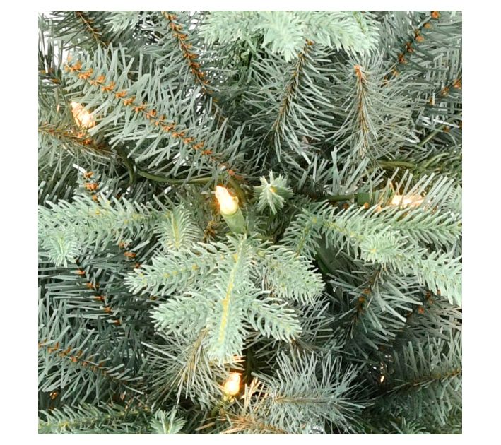Puleo International 3ft Pre-Lit Potted Blue Arctic Fir Tree - QVC.com