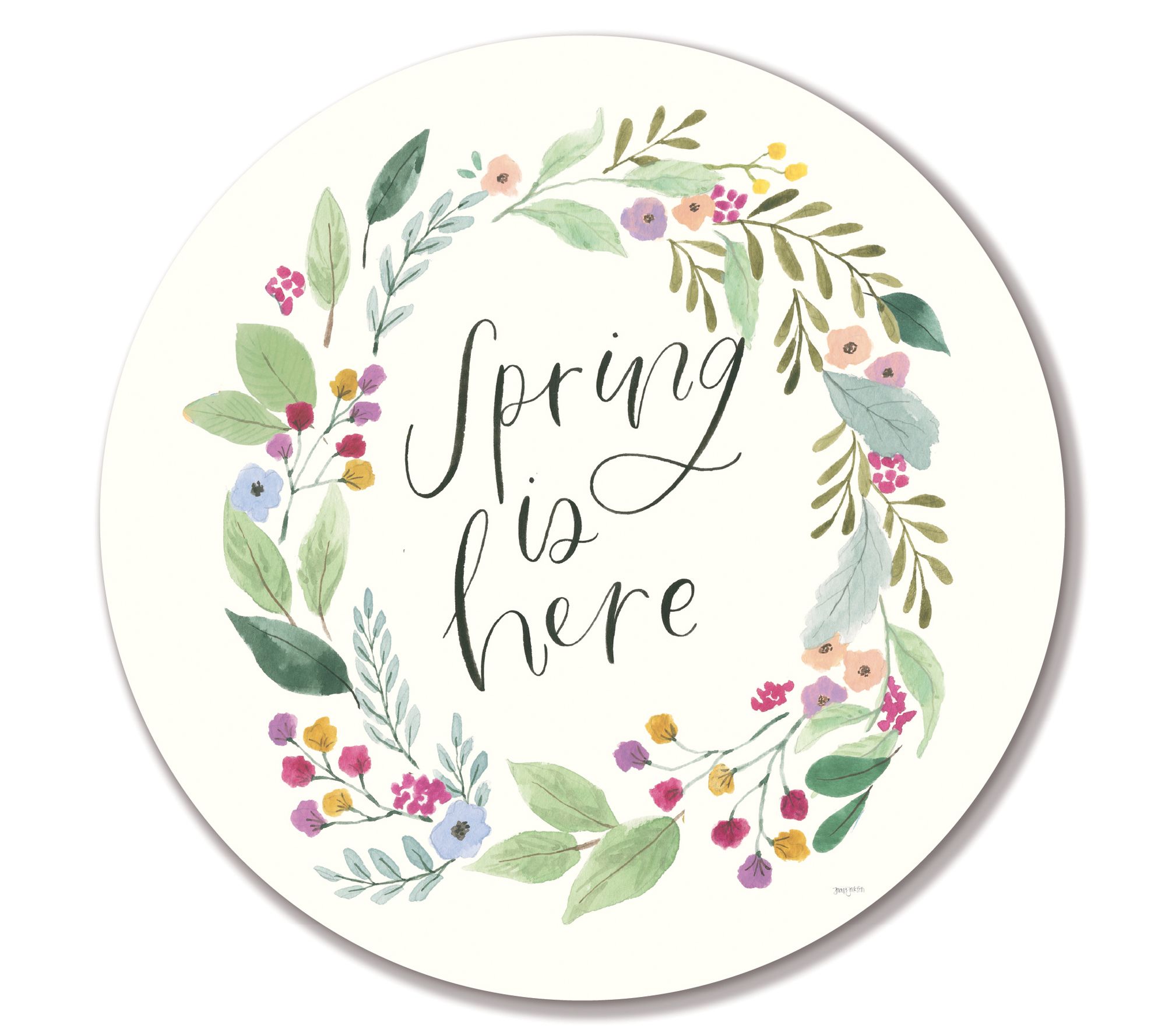 Courtside Market Spring Is Here I 12x12 Circular Artboard - QVC.com