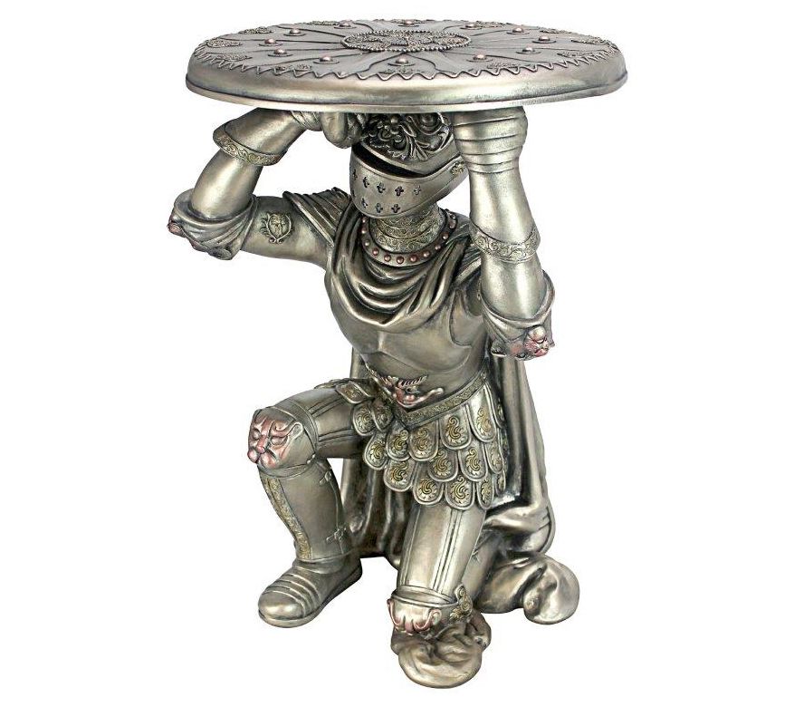 Design Toscano Slaughterbridge Gothic Knight Ta ble - QVC.com