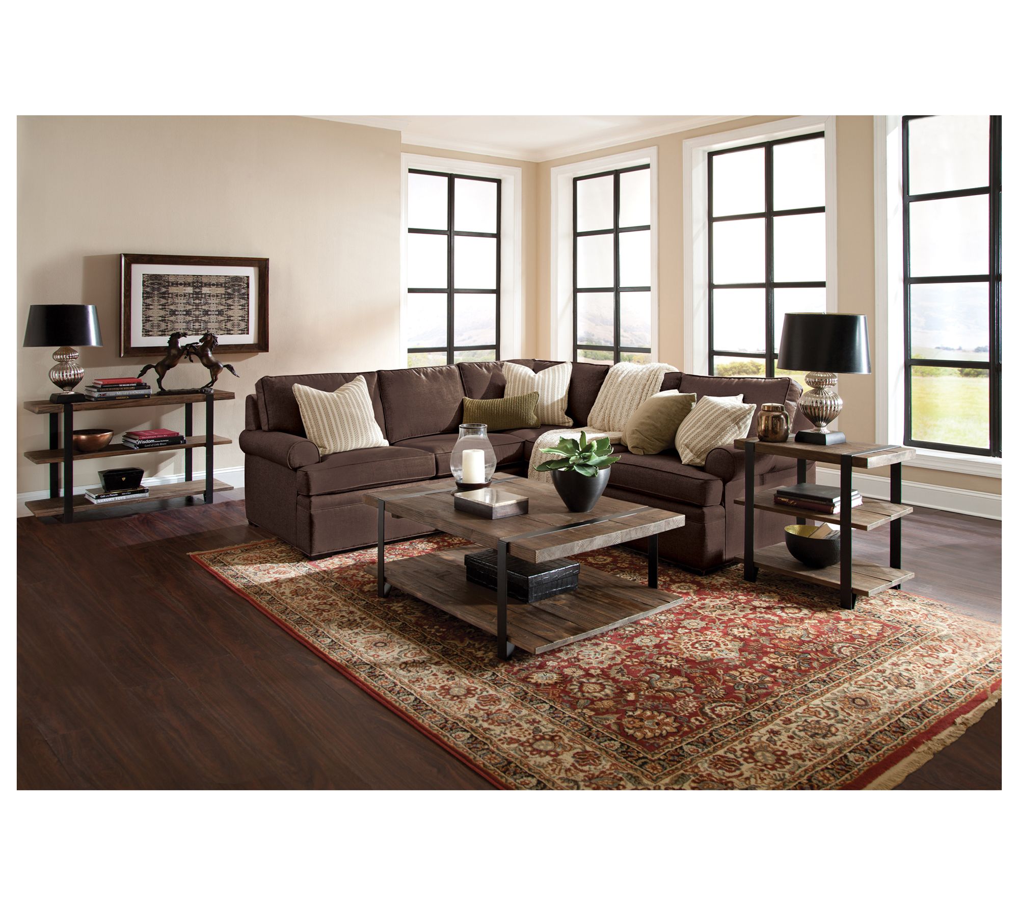 Alaterre Furniture Sonoma 48" Wood Media Console Table - QVC.com