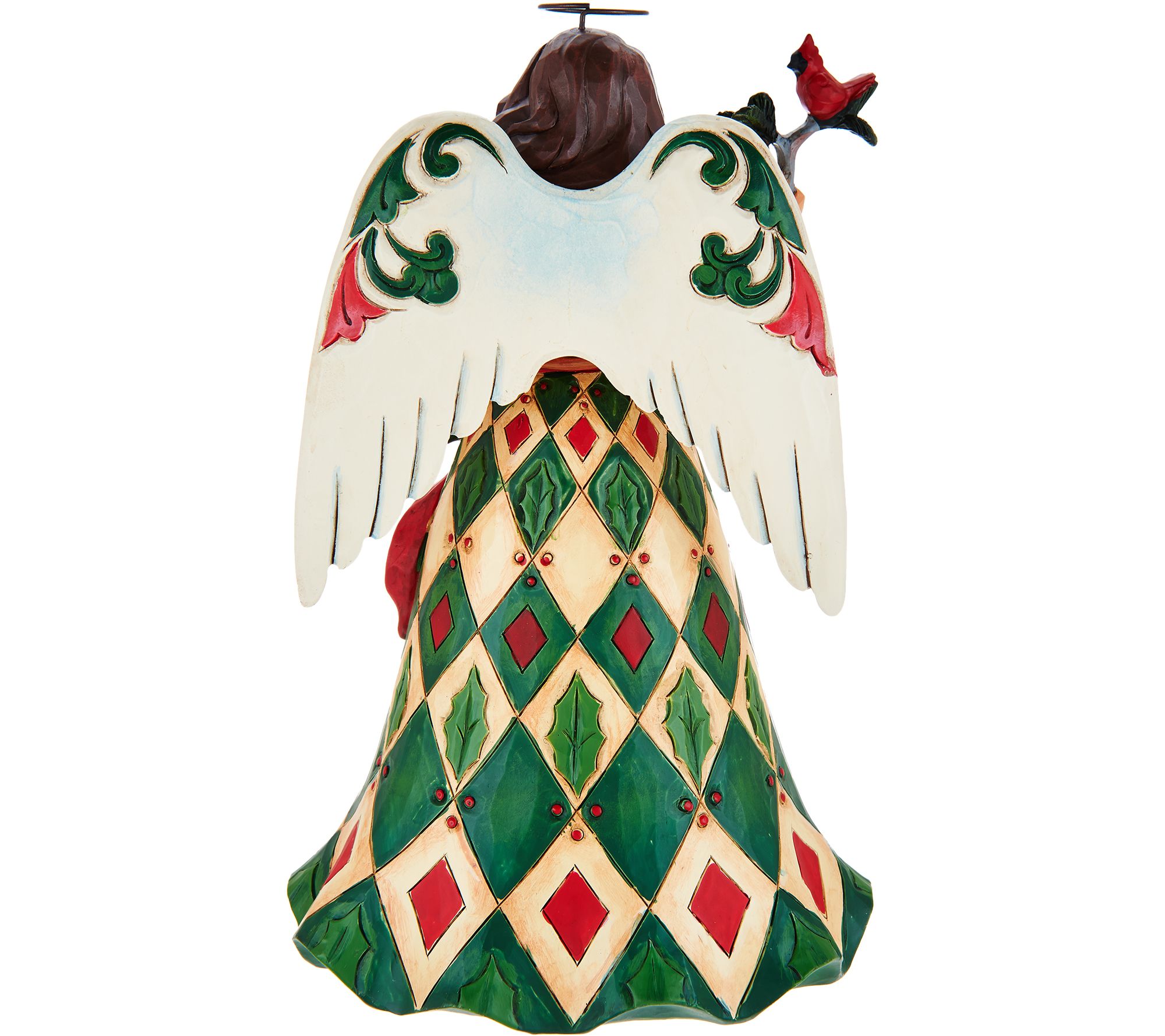 Jim Shore Heartwood Creek Angel with Cardinals Figurine - QVC.com