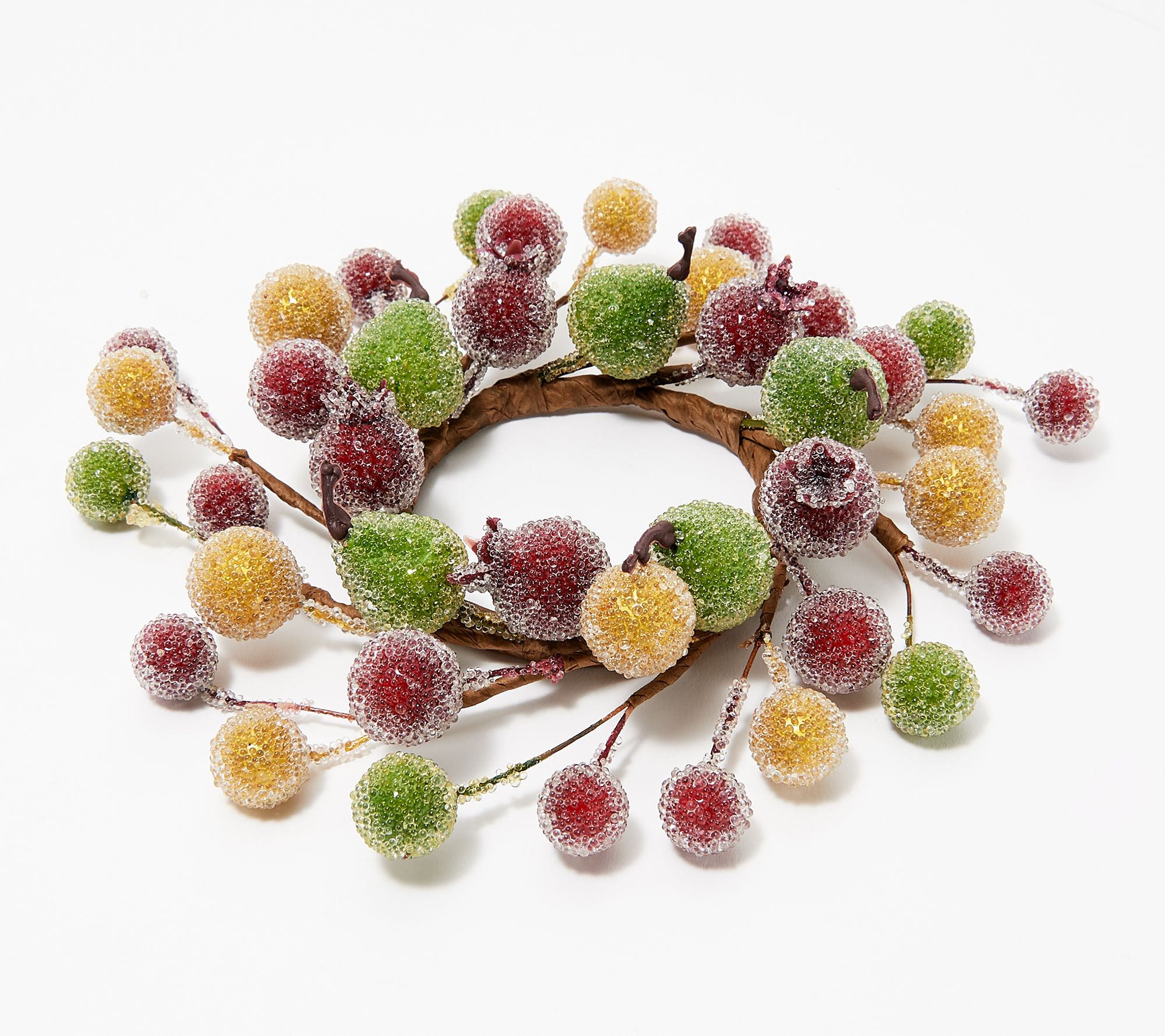"As Is" Set of 3 Mini Beaded Fruit Rings by Valerie - QVC.com