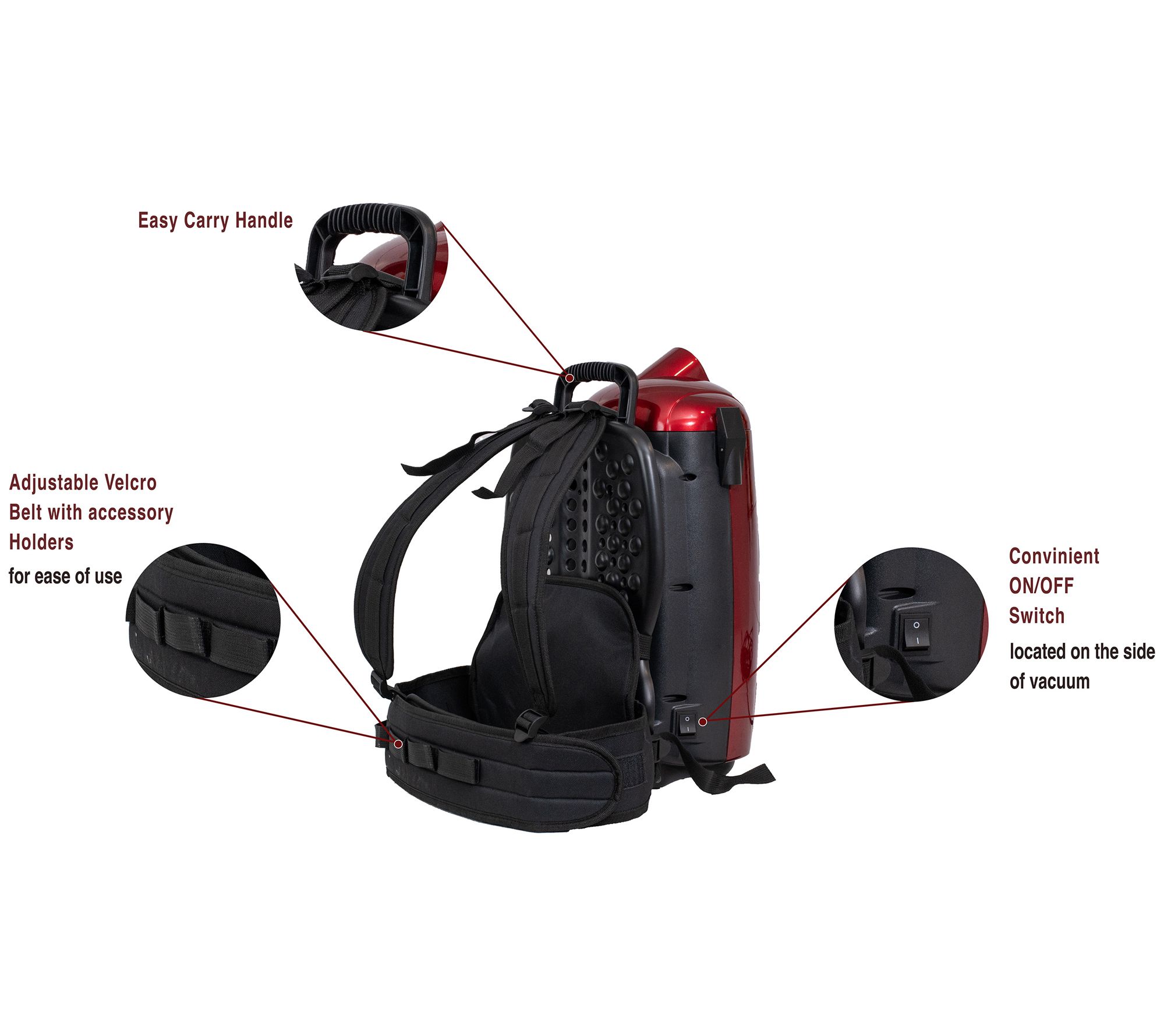 Atrix Jet Red HEPA Backpack Vacuum - QVC.com