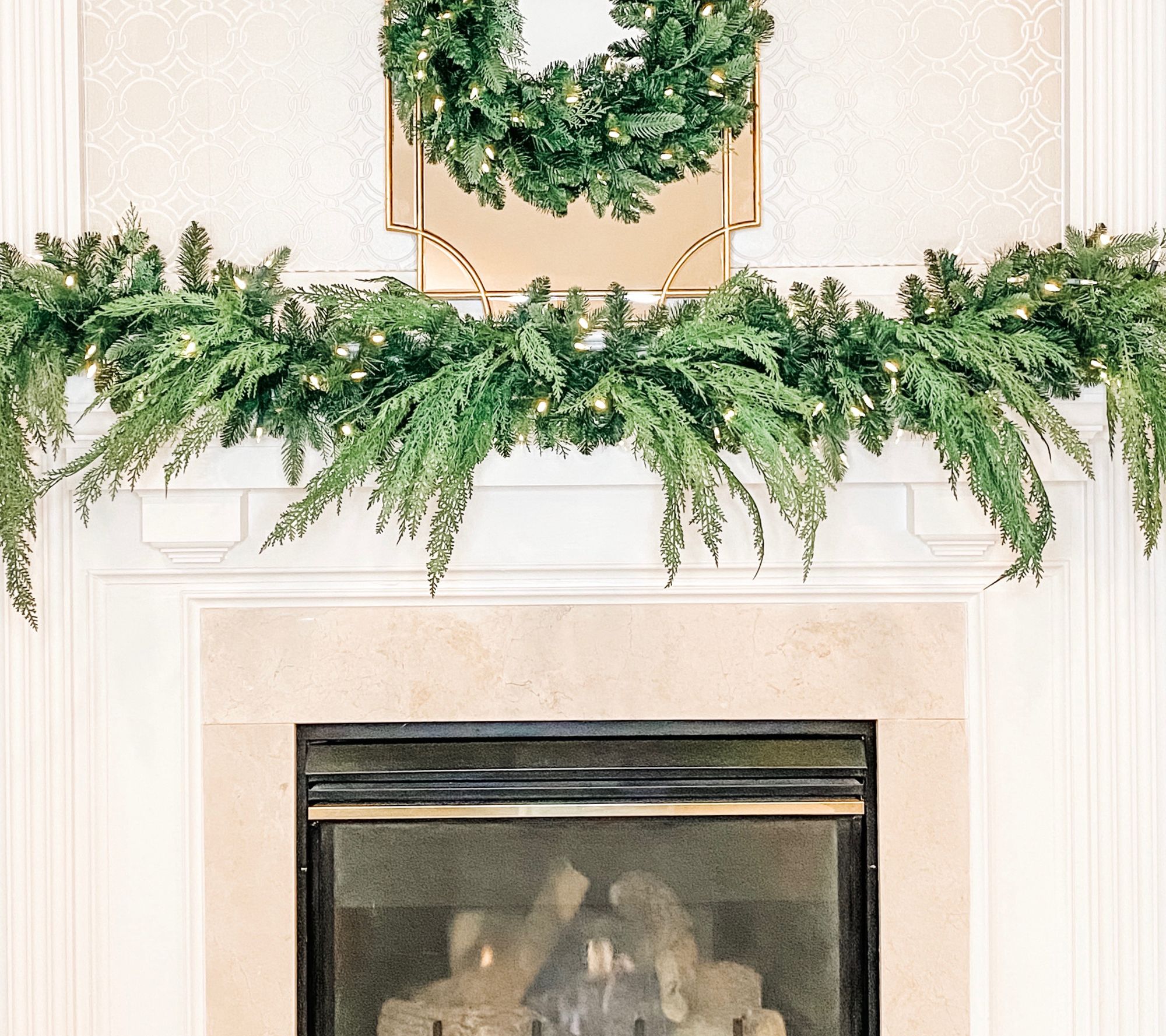 "As Is" Simply Stunning Set of 6 Cascading Cedar Greens by Janine Graff ...