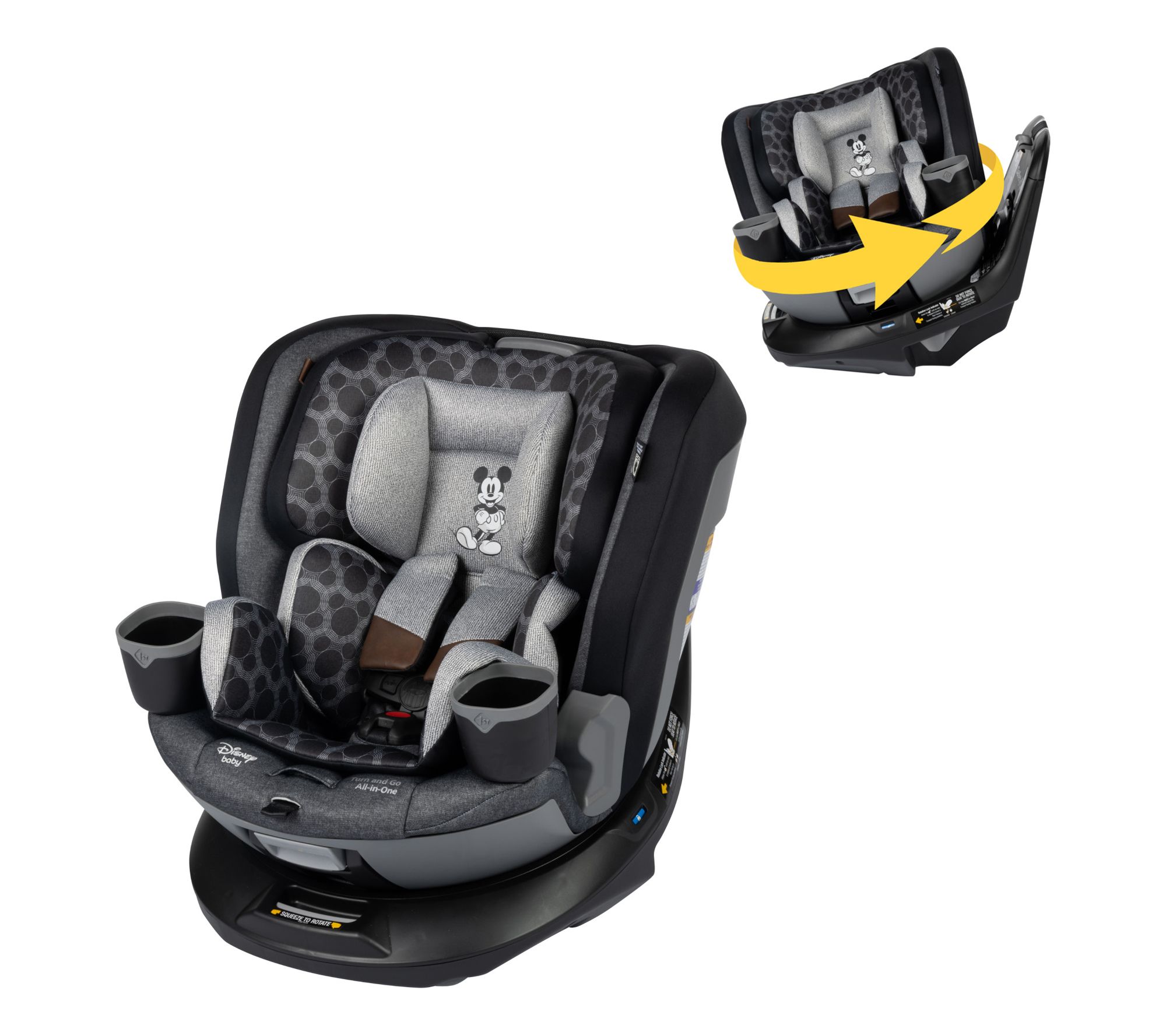 Disney Baby Turn & Go 360 Rotating ConvertibleCar Seat - QVC.com