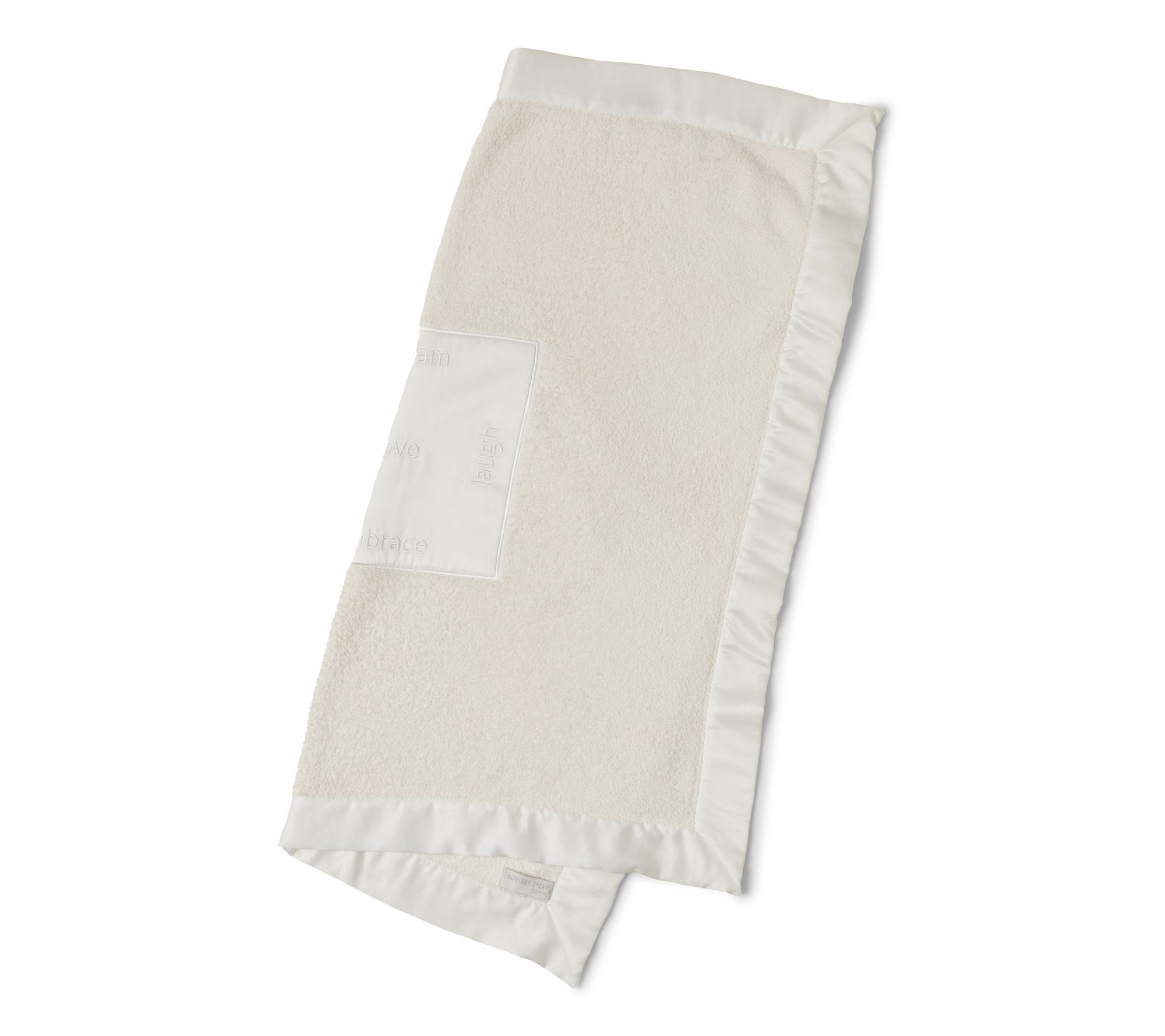 Barefoot Dreams Cozy Chic Satin Trim Receiving Blanket - QVC.com