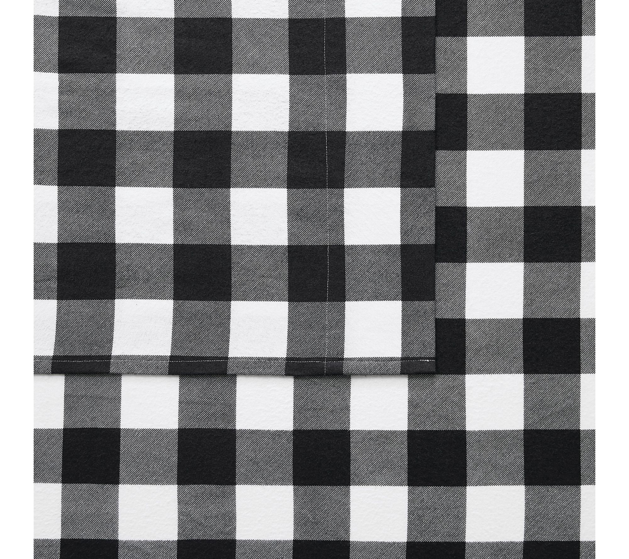 Truly Soft Buffalo Check Queen Flannel Sheet Set - QVC.com