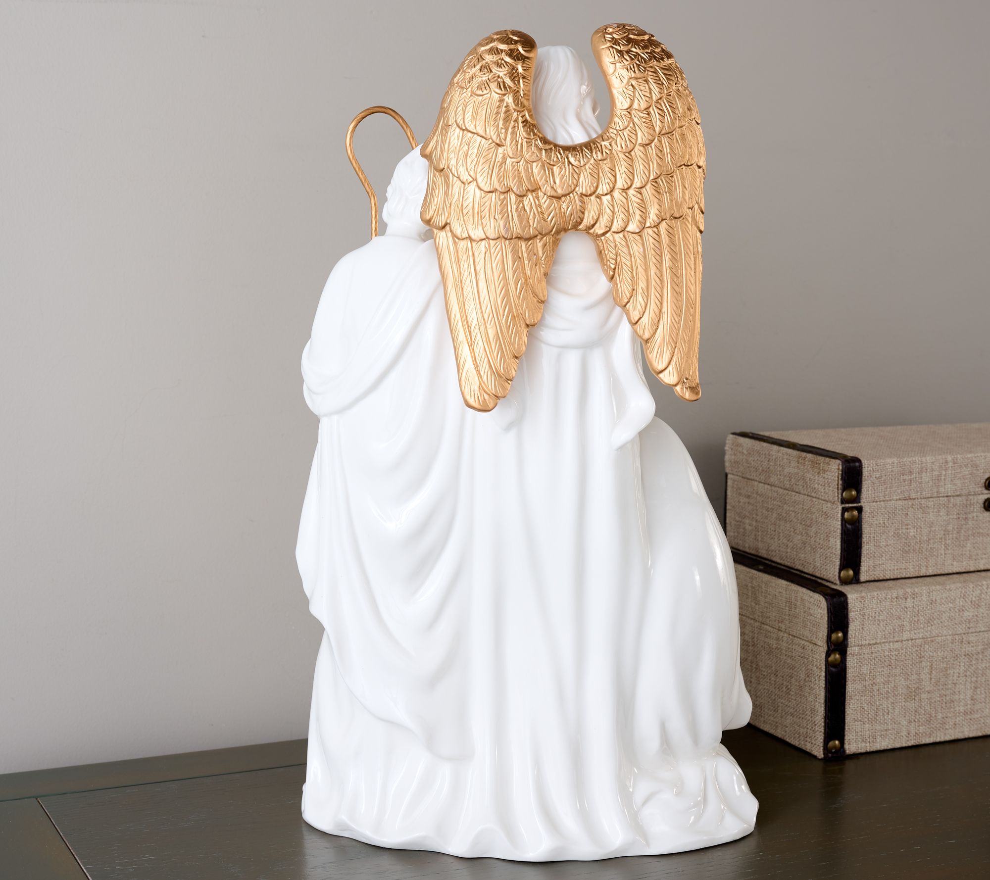 Jane x Home Reflections 17" Lit Ceramic Cardinal Nativity - QVC.com