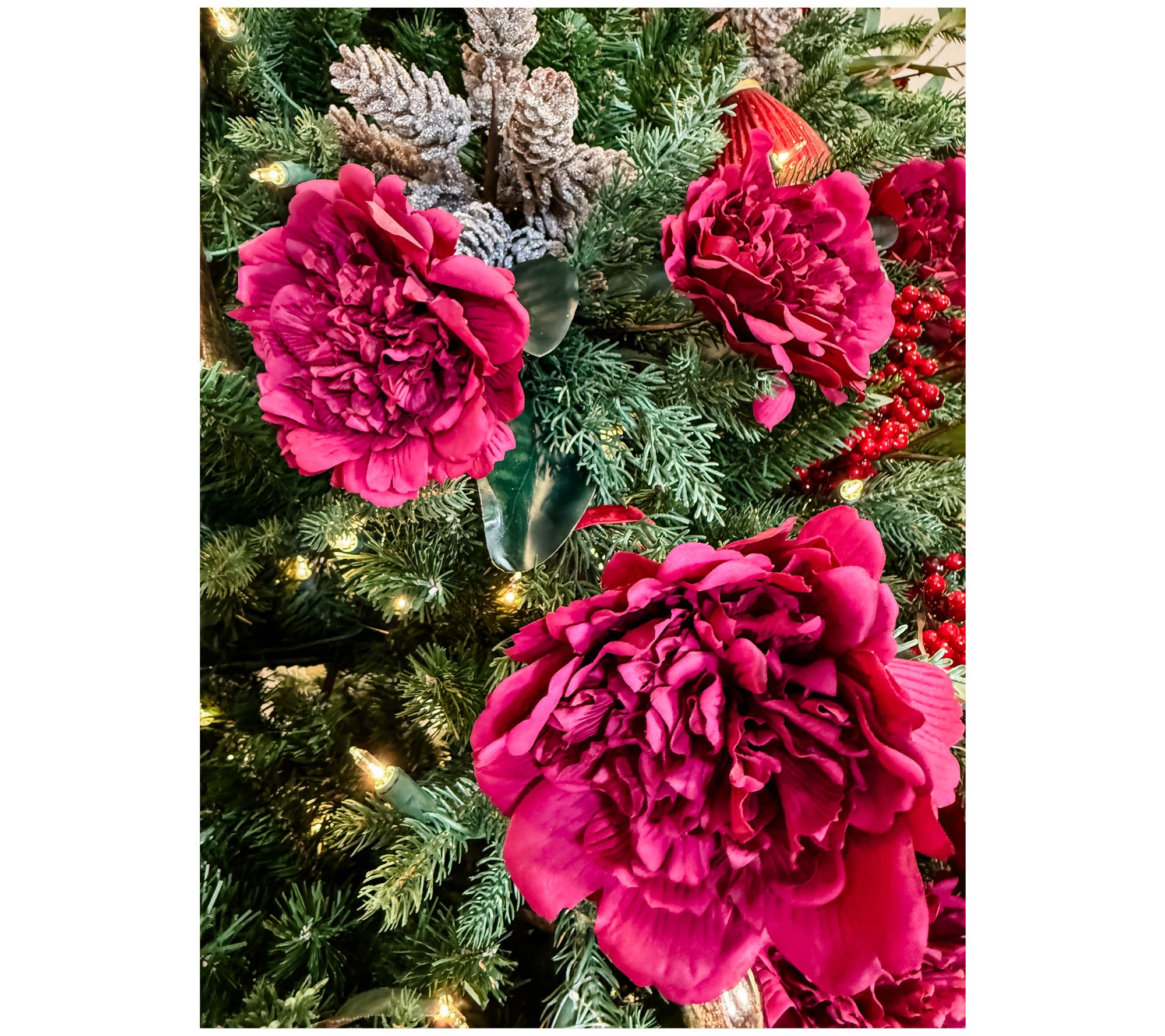 "As Is" Simply Stunning Set of 5 22" Real Touch Peony Stems by Janine ...