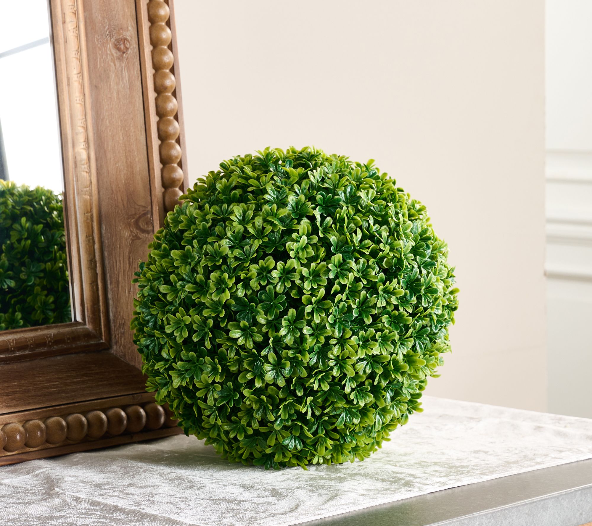 "As Is" Cozy Cottage by Liz Marie 11" Faux Boxwood Sphere - QVC.com