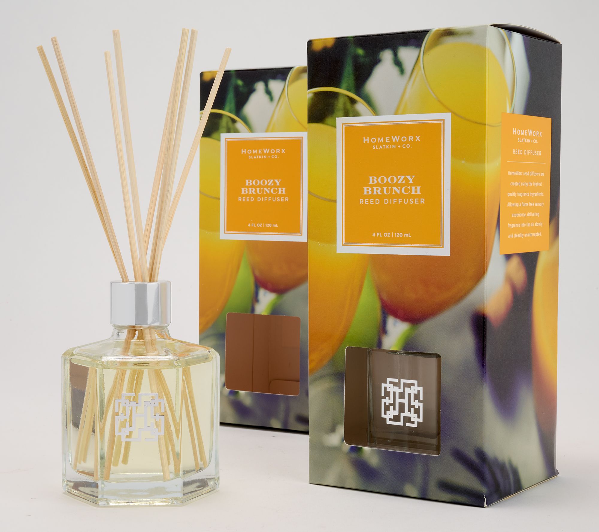 "As Is"HomeWorx by Slatkin + Co Set of 2 Boozy Brunch Reed Diffusers ...