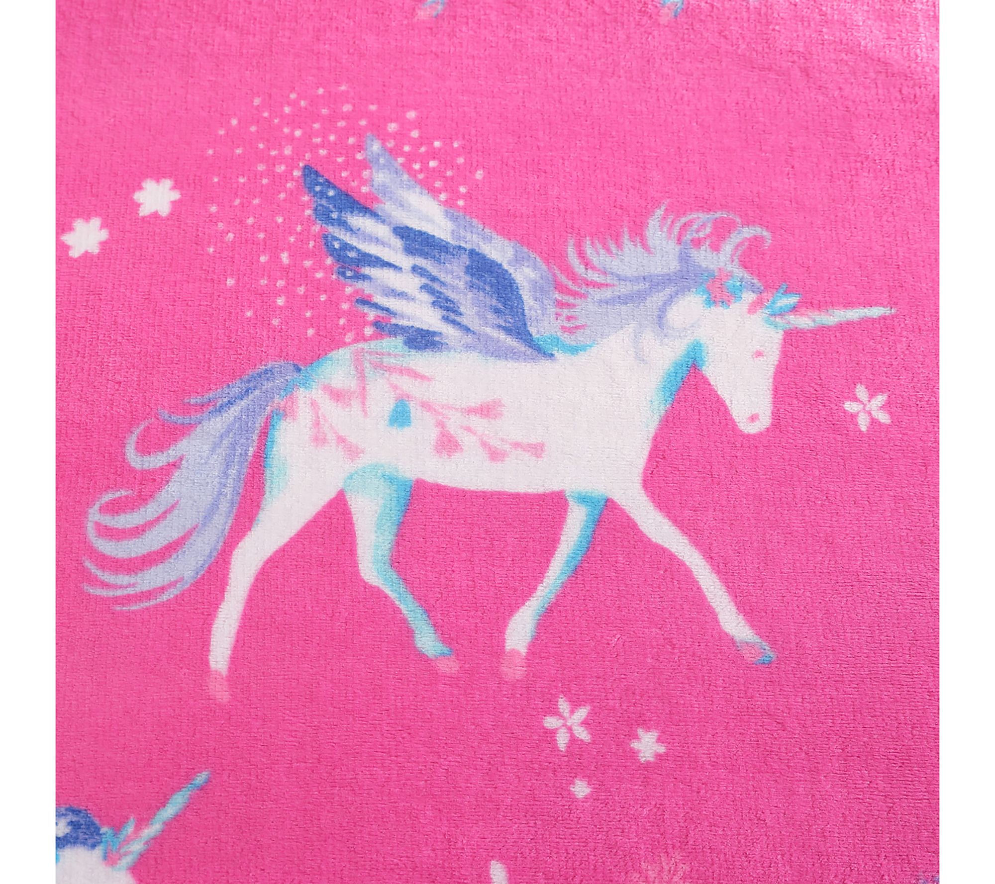 Laura Ashley Kids Unicorn Plush Throw Blanket - QVC.com