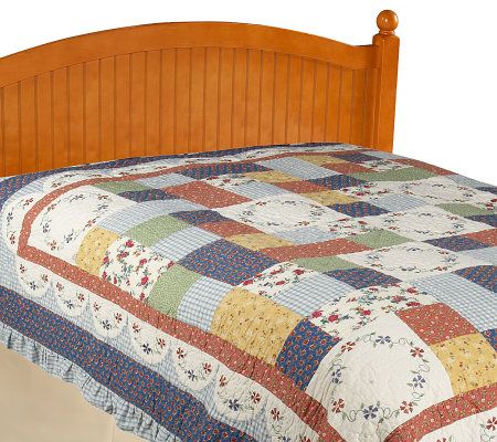 Barn Dance Handcrafted 100% Cotton Full/Queen Size Quilt - QVC.com