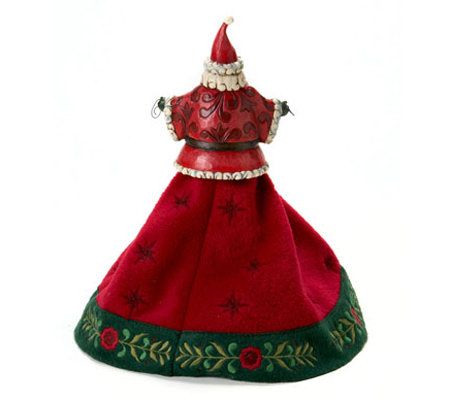 Jim Shore Santa Tree Topper - QVC.com