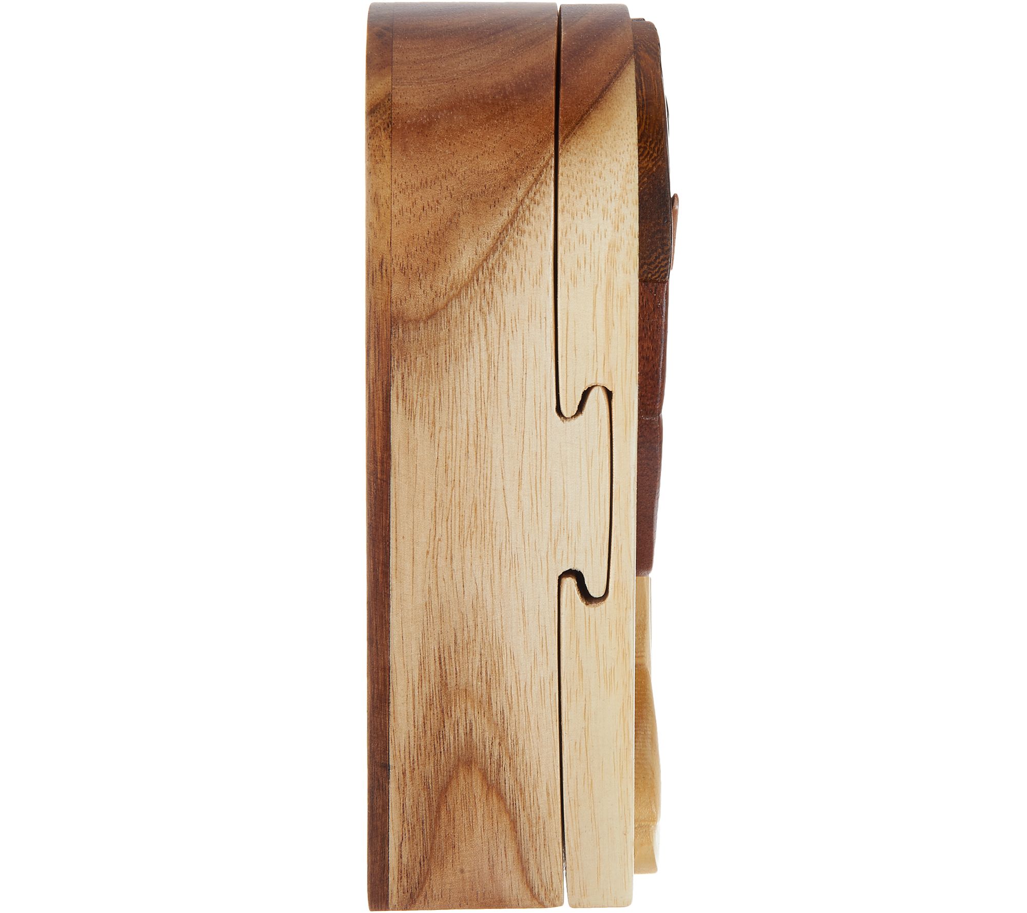Handcrafted Hardwood Storage Puzzle Box with Magnet Closure - QVC.com