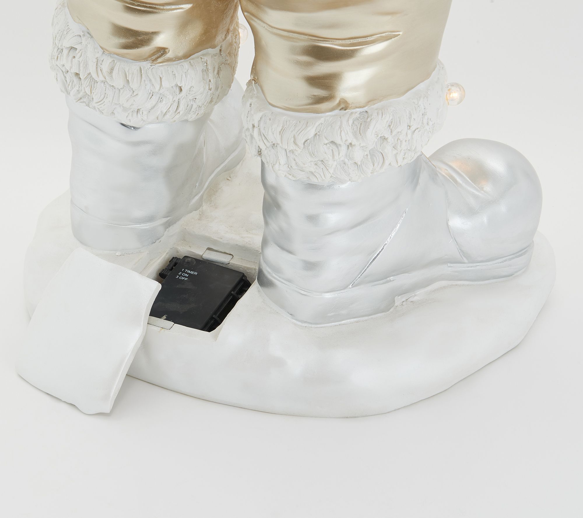 Kringle Express Indoor/Outdoor Oversized 36" Illuminated Santa - QVC.com