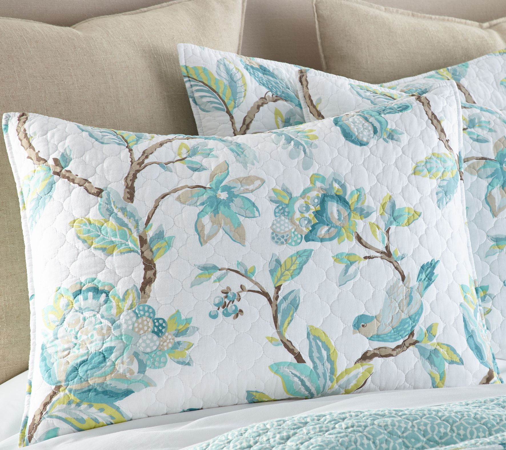Levtex Home Cressida 3-Piece Floral King/Cal Kig Quilt Set - QVC.com