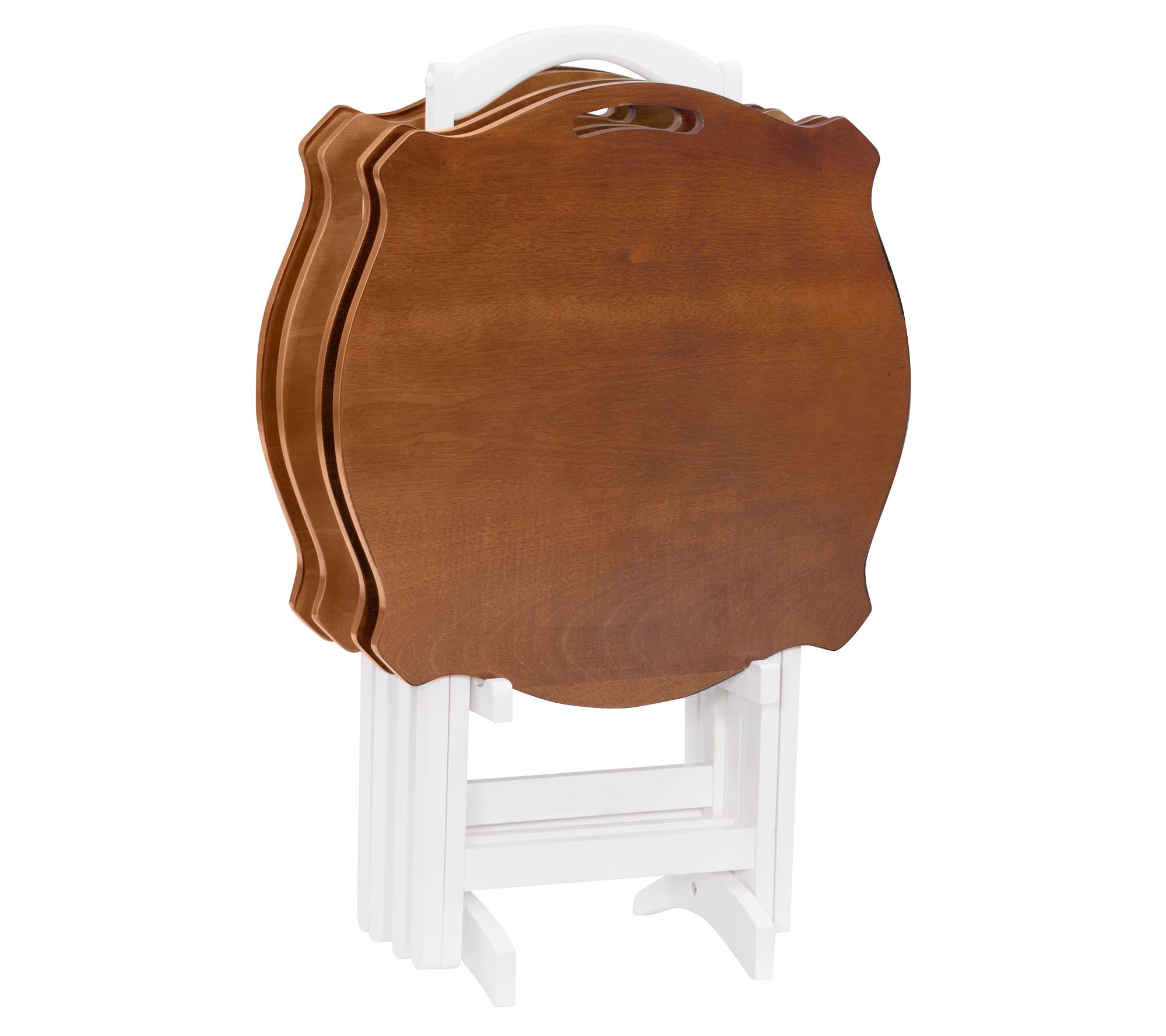 Linon Home Decor 5-Piece Fulmer Tray Tables - QVC.com