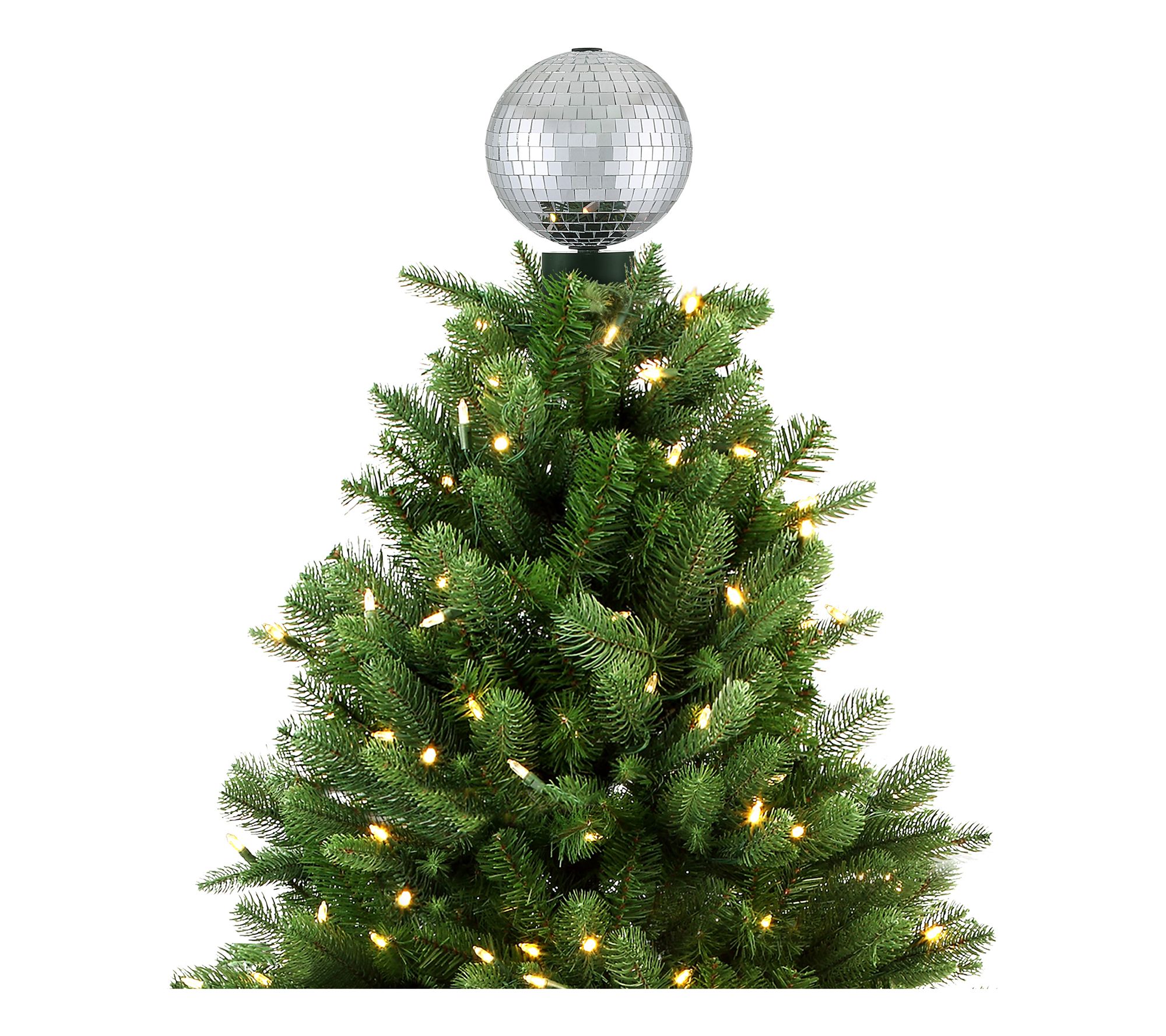 Mr. Christmas 6 in. Animated Disco Ball Tree Topper - QVC.com