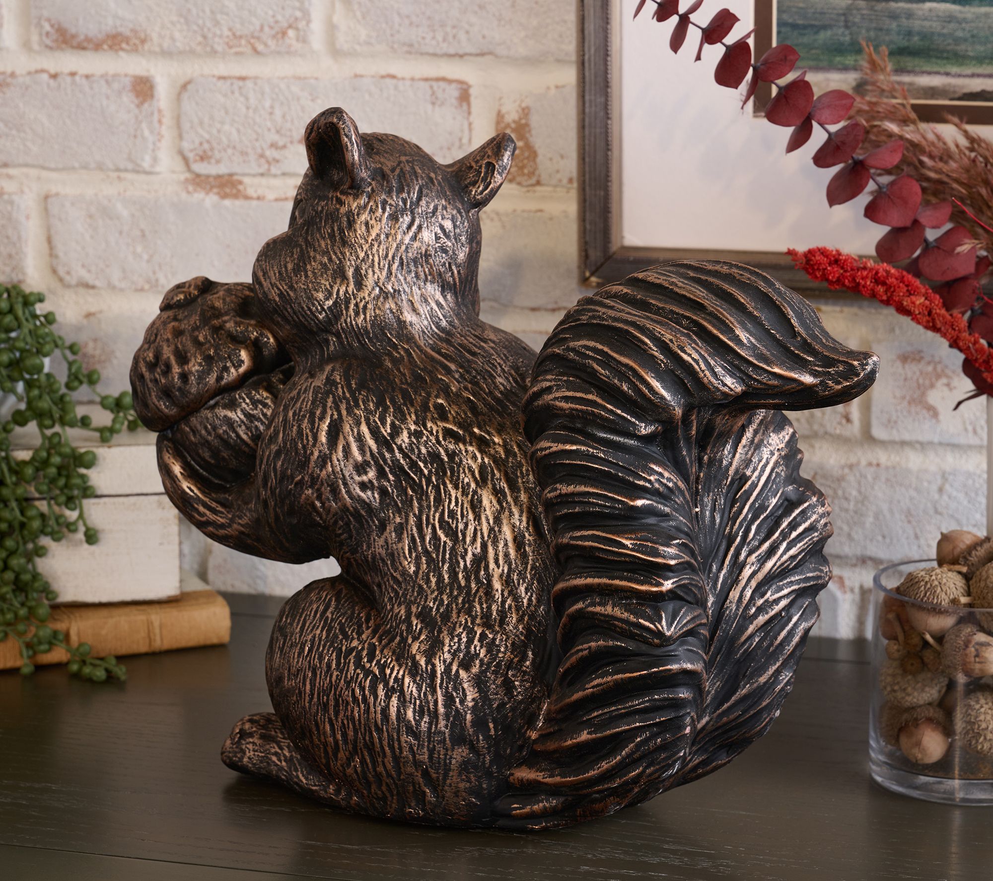13" Indoor/Outdoor Garden Squirrel by Kim Gravel - QVC.com
