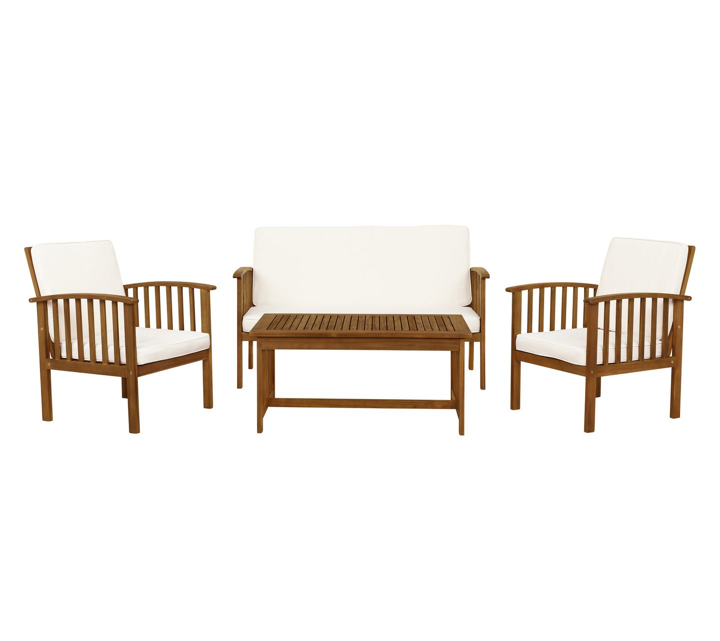 Linon Home Caneel 4-Piece Outdoor Chat Set - QVC.com