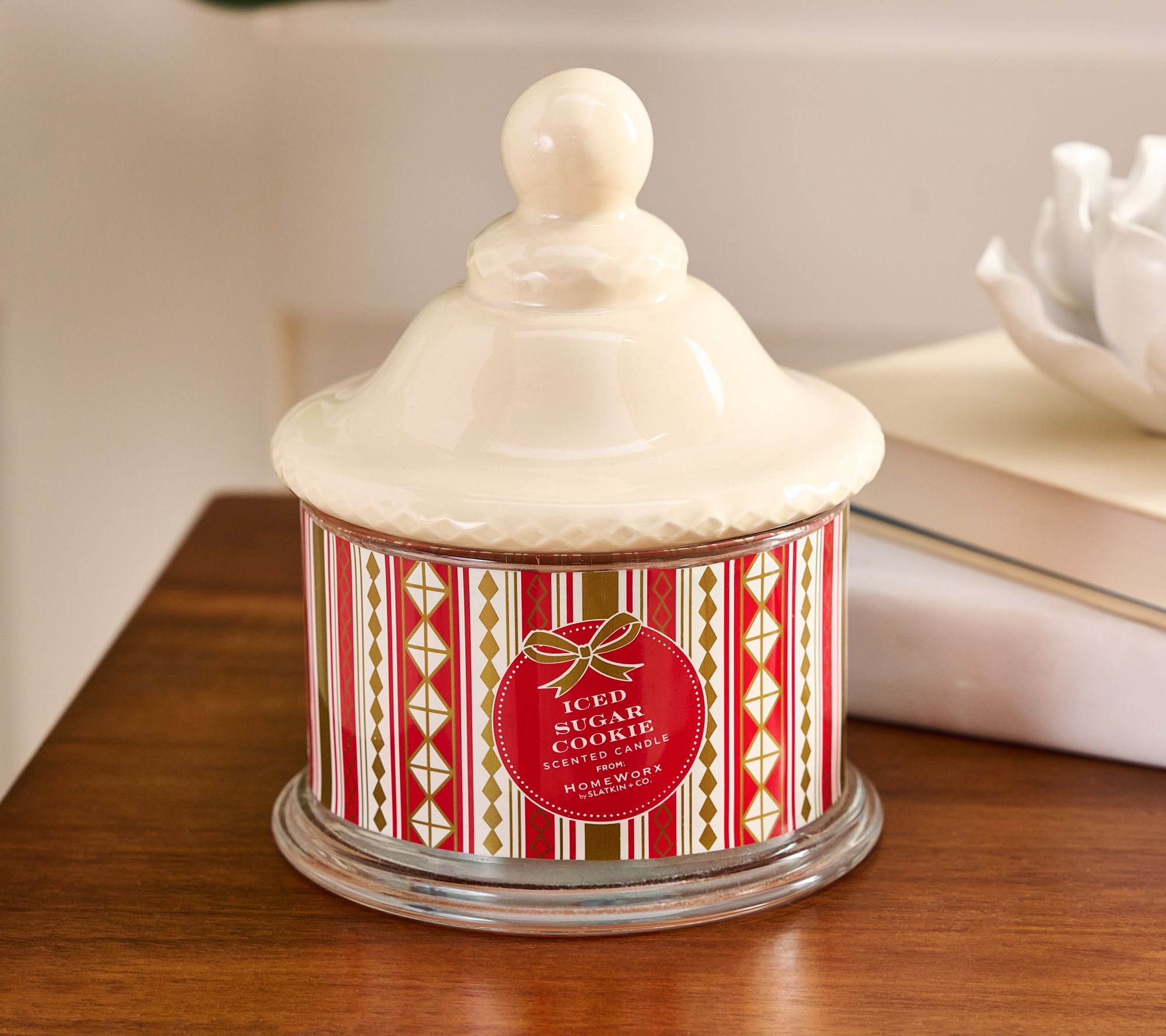 HomeWorx by Slatkin & Co. 18oz Iced Sugar Cookie with Recipe - QVC.com