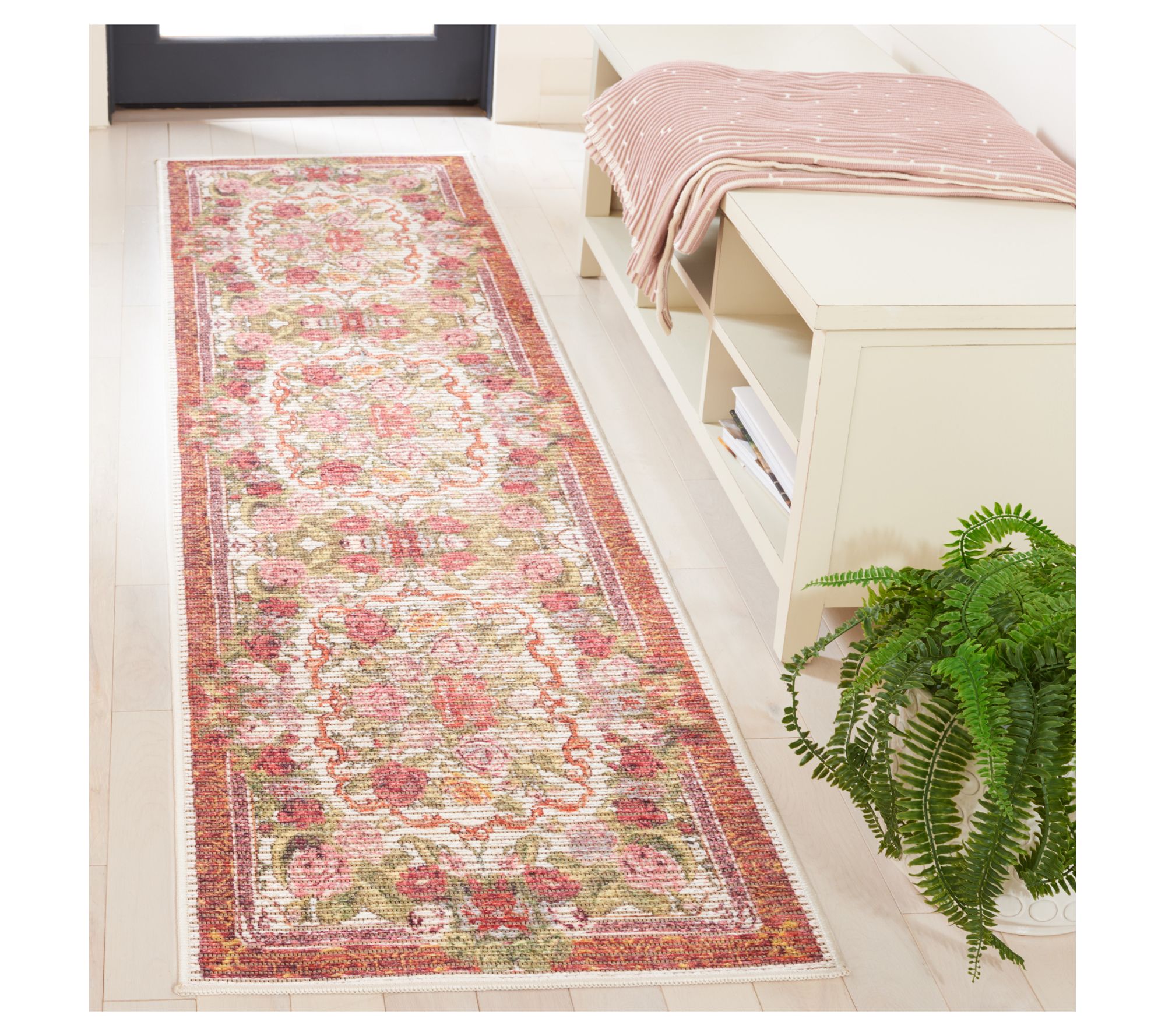 Safavieh Rosevine Washable 2' x 8' Rug - QVC.com