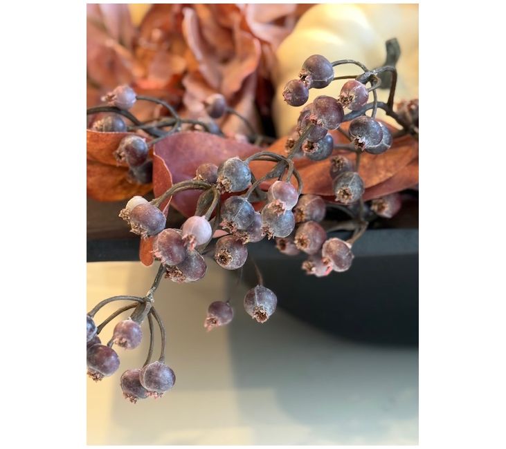 "As Is" Simply Stunning Set of 3 Plum Berry Sprays by Janine Graff ...
