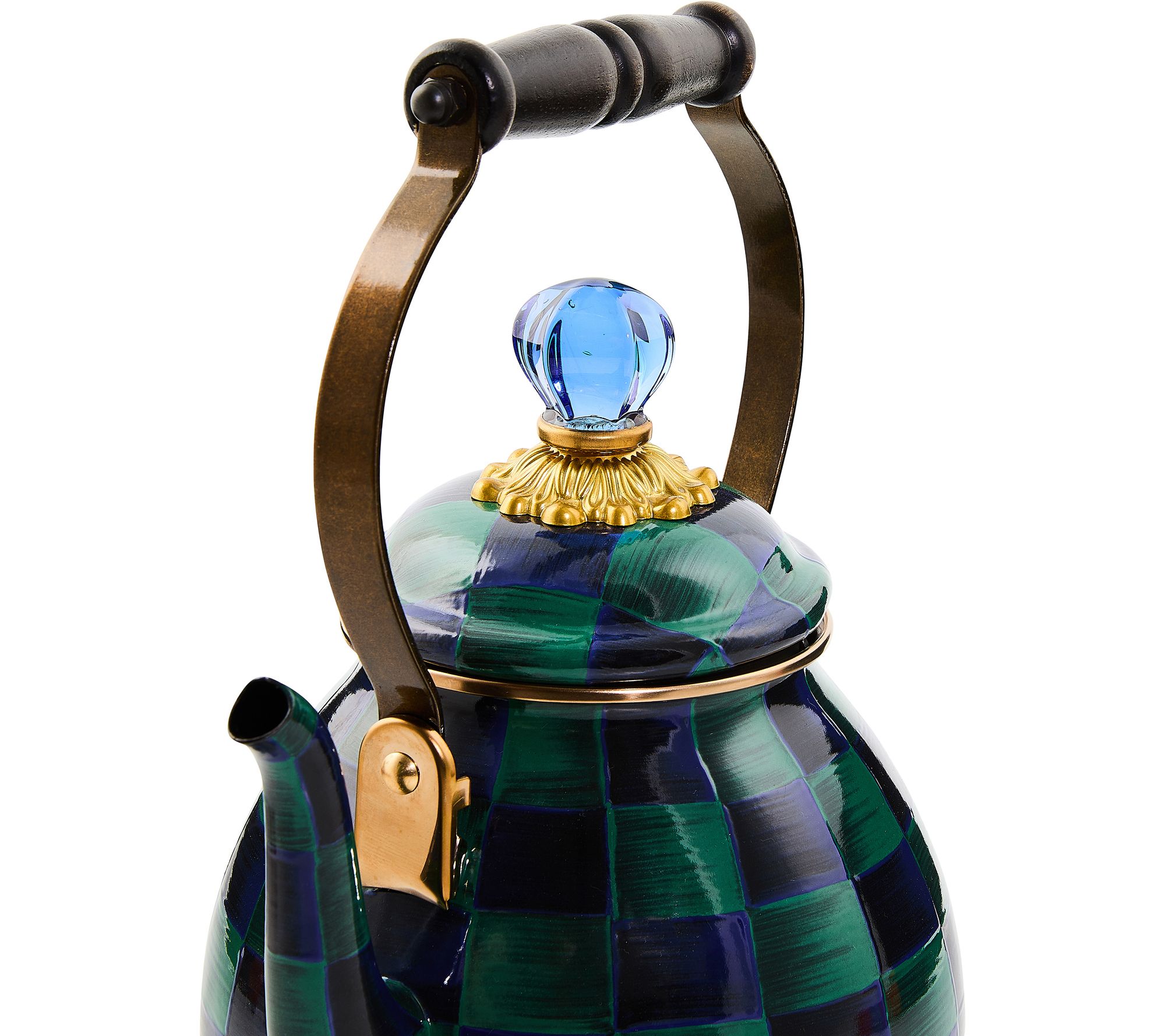 "As Is" MacKenzie- Childs Juniper Tea Kettle Collective - QVC.com
