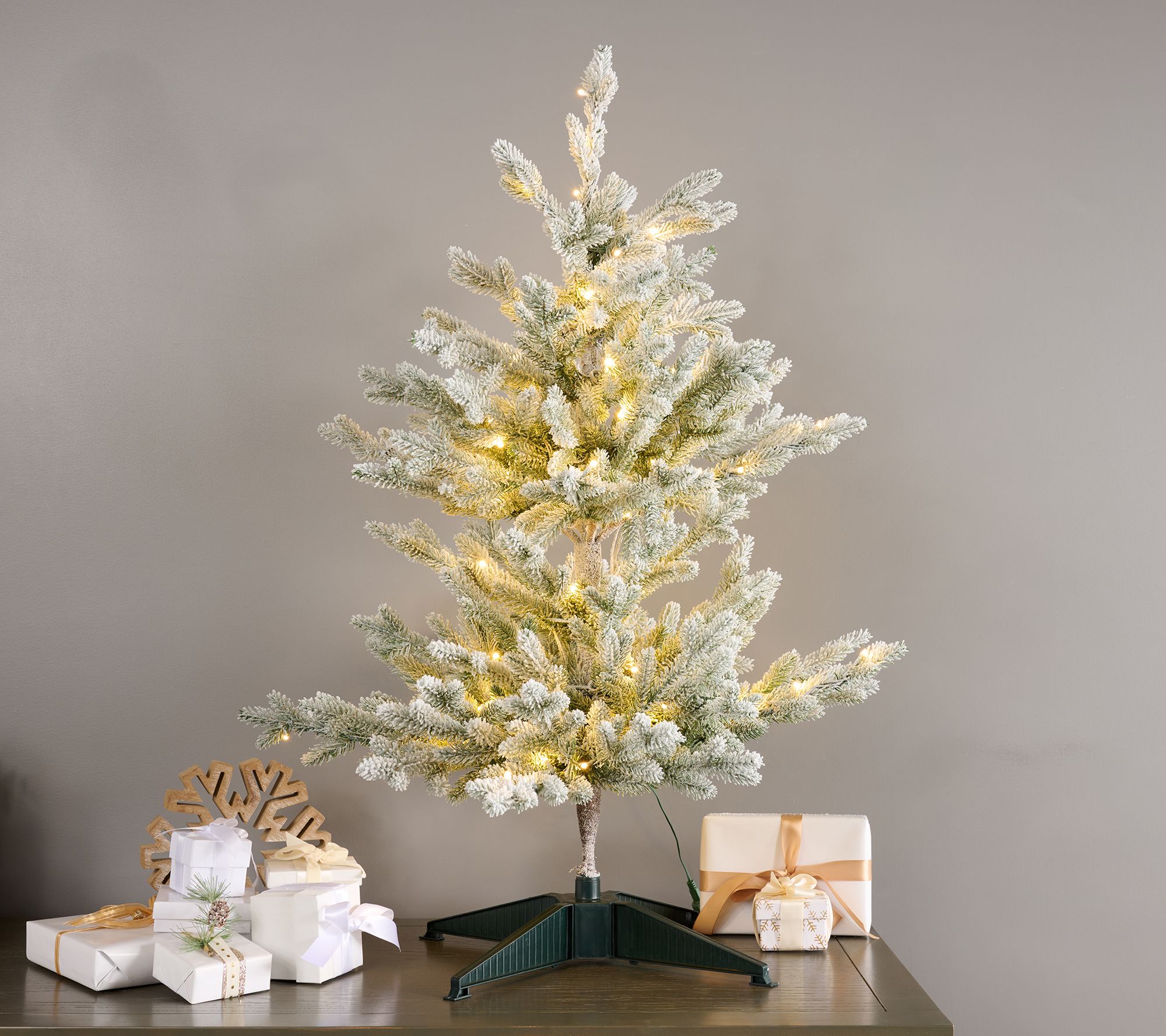 3' Ornament Hearthside Tree with Remote by Valerie - QVC.com