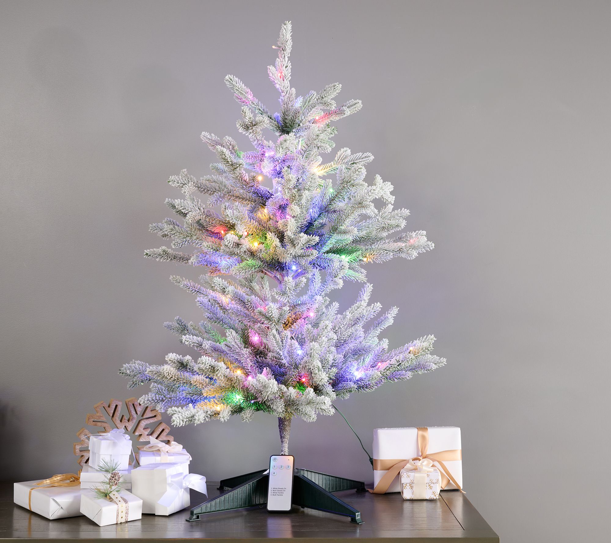 3' Ornament Hearthside Tree with Remote by Valerie - QVC.com