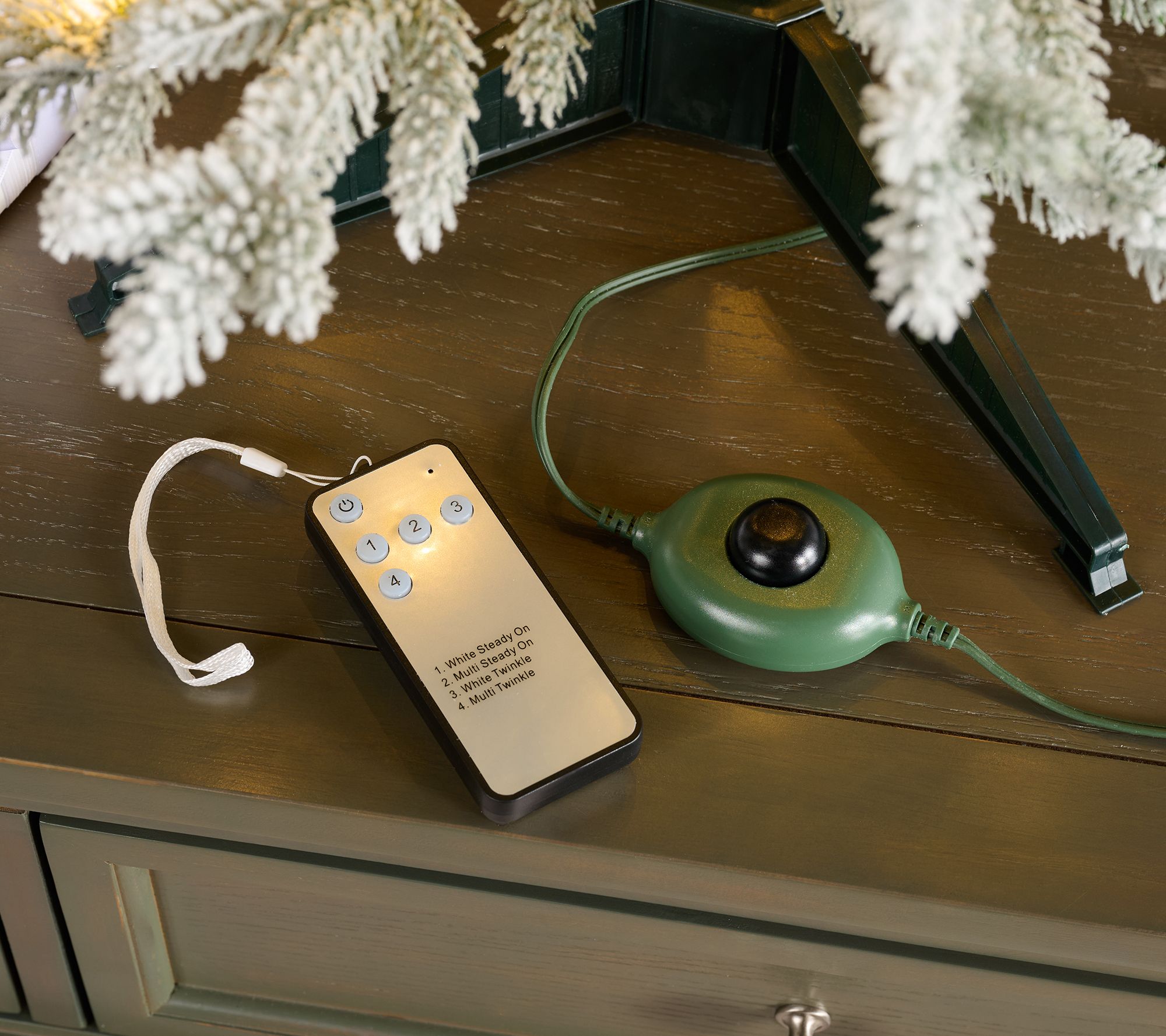 3' Ornament Hearthside Tree with Remote by Valerie - QVC.com