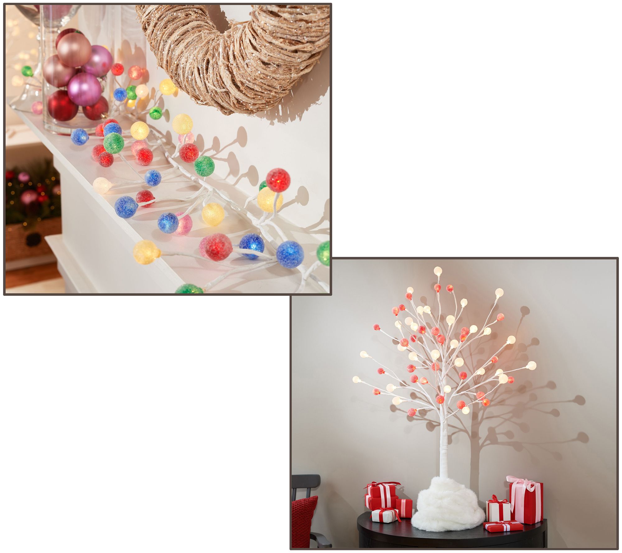 Illuminated Gumdrop Tree or Garland by Valerie - QVC.com