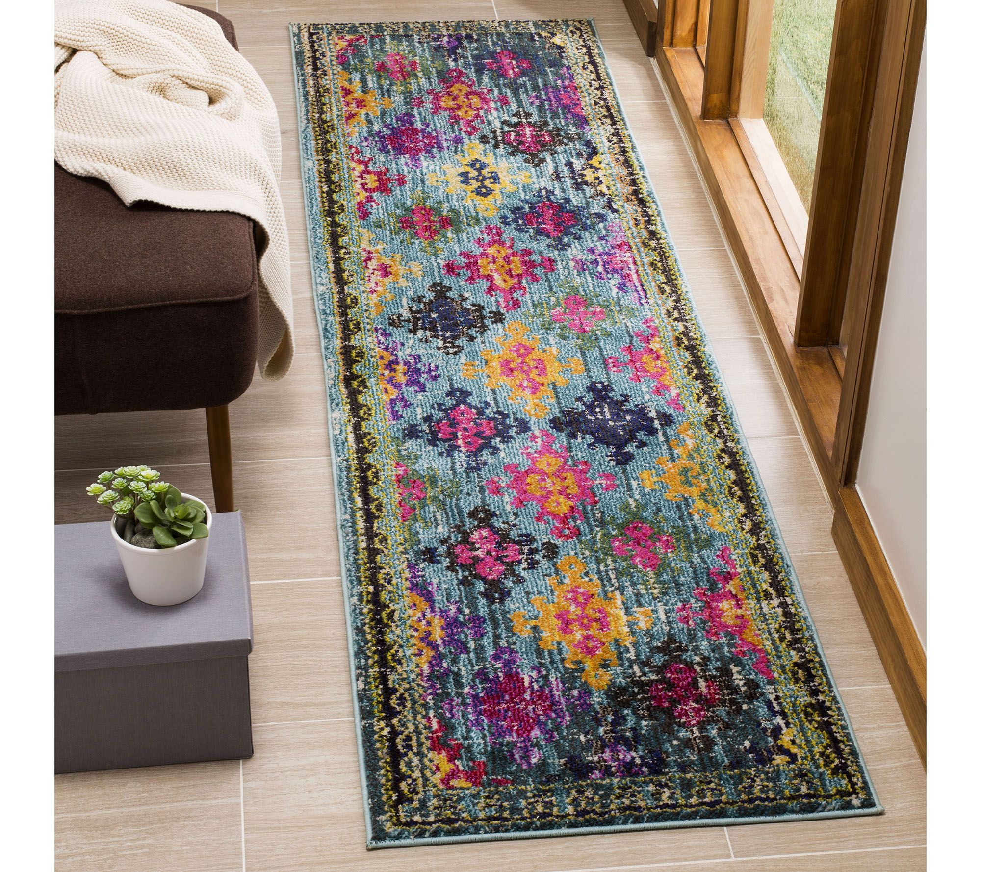 Safavieh Monaco Sonia 2'-2" x 8' Rug - QVC.com