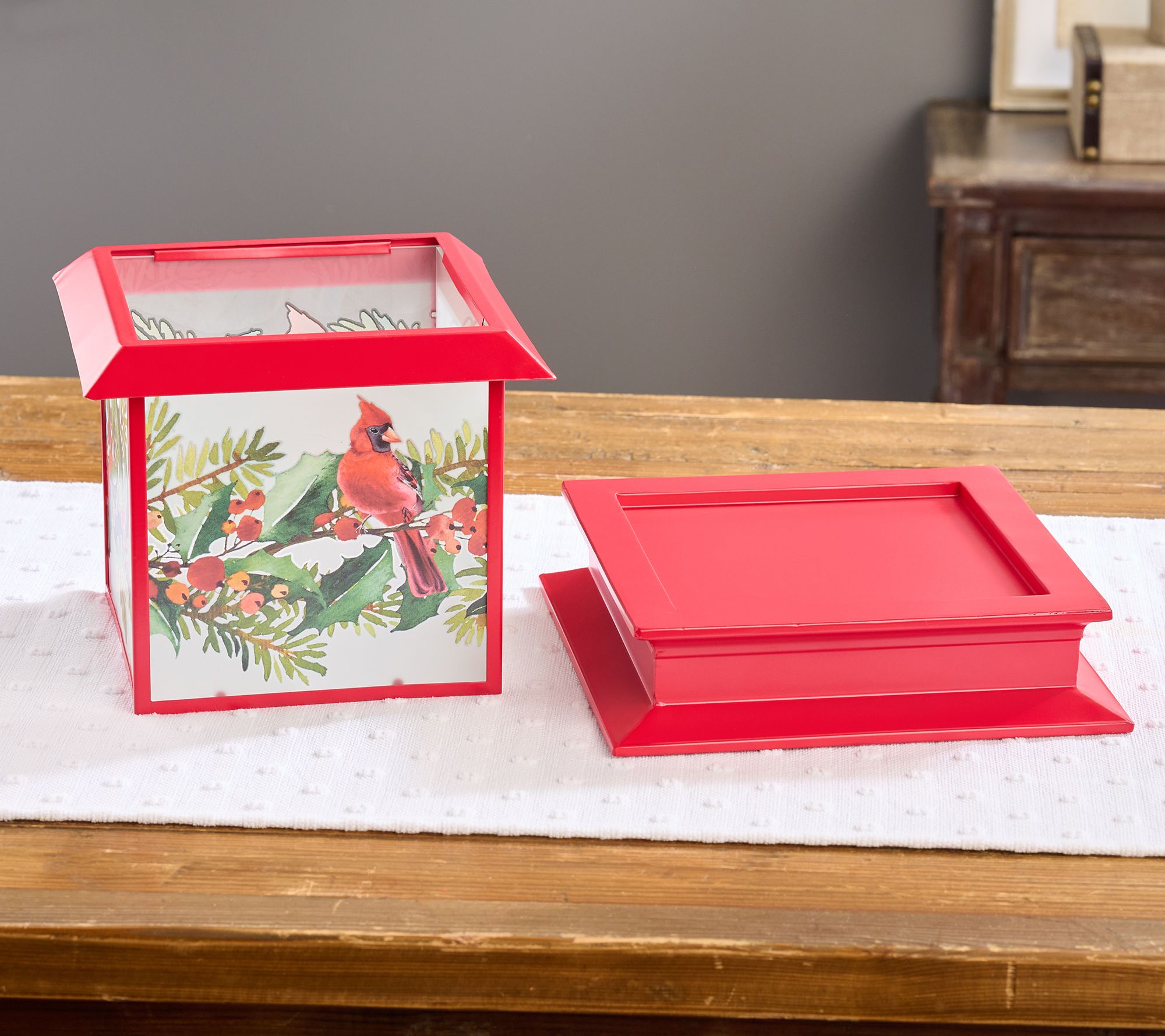 "As Is" HomeWorx by Slatkin + Co. Cardinal Luminary - QVC.com