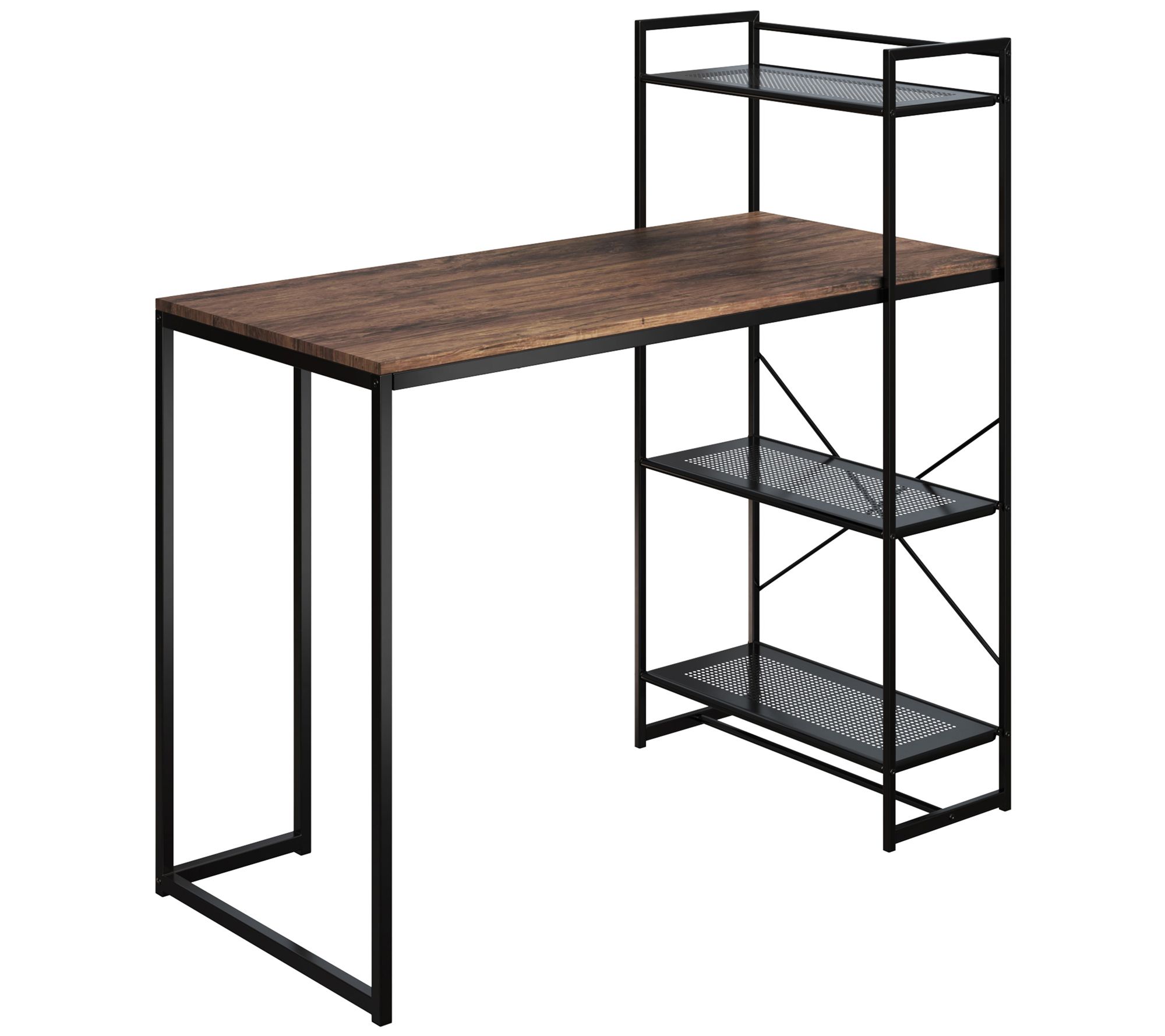 Lavish Home All-in-One Computer Desk with Shelves - QVC.com