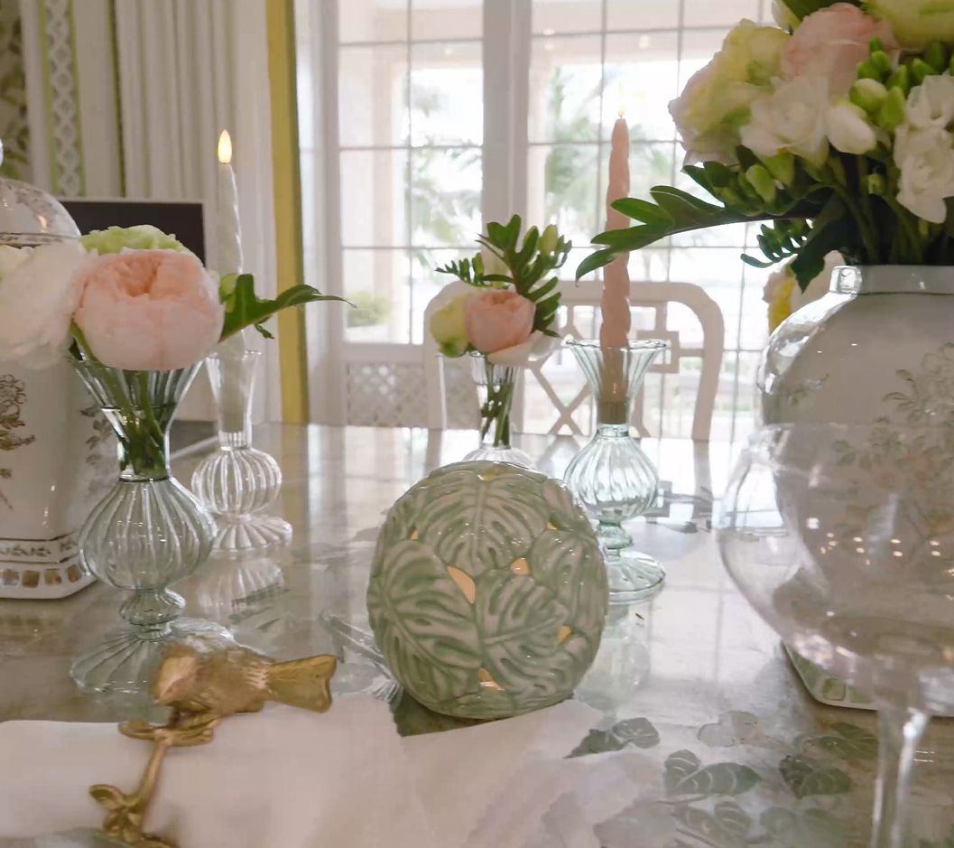 Mrs. H by Dee Hilfiger Set of 2 Ceramic Spheres w/ LED Lights - QVC.com