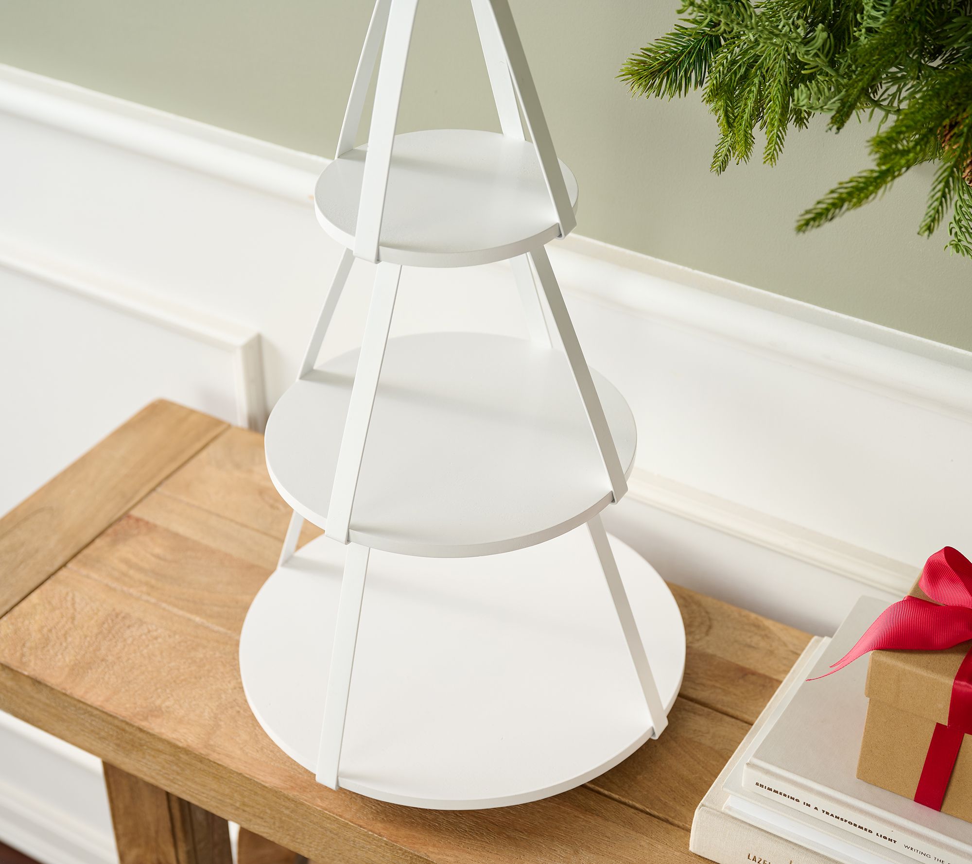 3-Tier Rotating Metal Tree with Star by Valerie - QVC.com