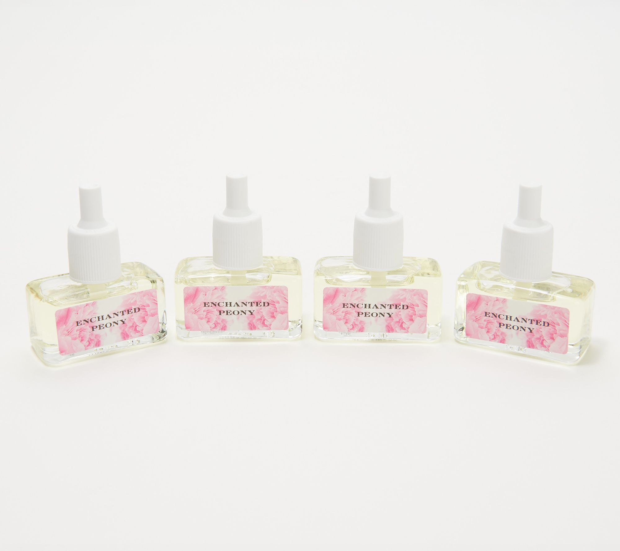 HomeWorx by Harry Slatkin Set of 4 Enchanted Peony Diffuser Oils - QVC.com