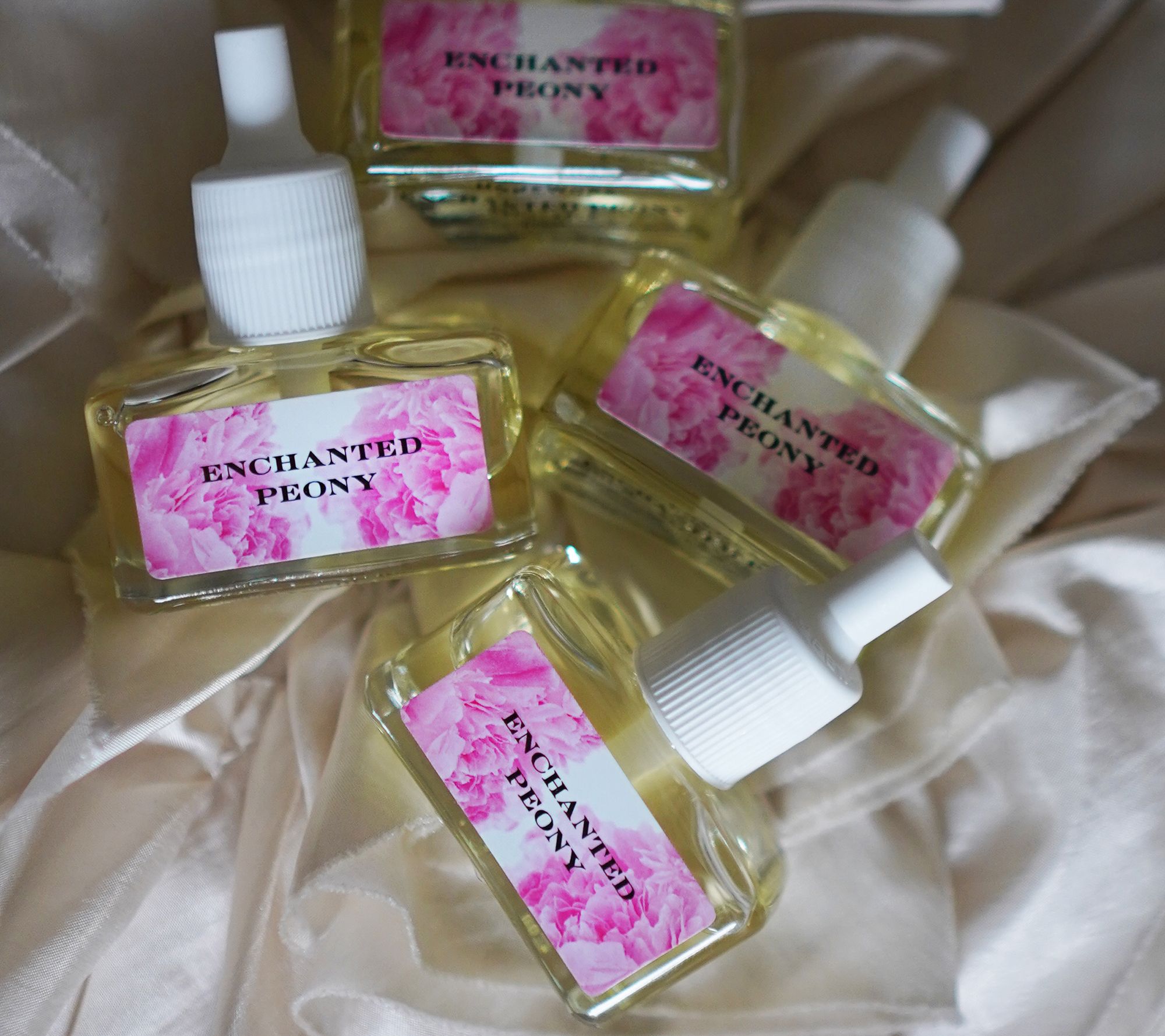 HomeWorx by Harry Slatkin Set of 4 Enchanted Peony Diffuser Oils - QVC.com