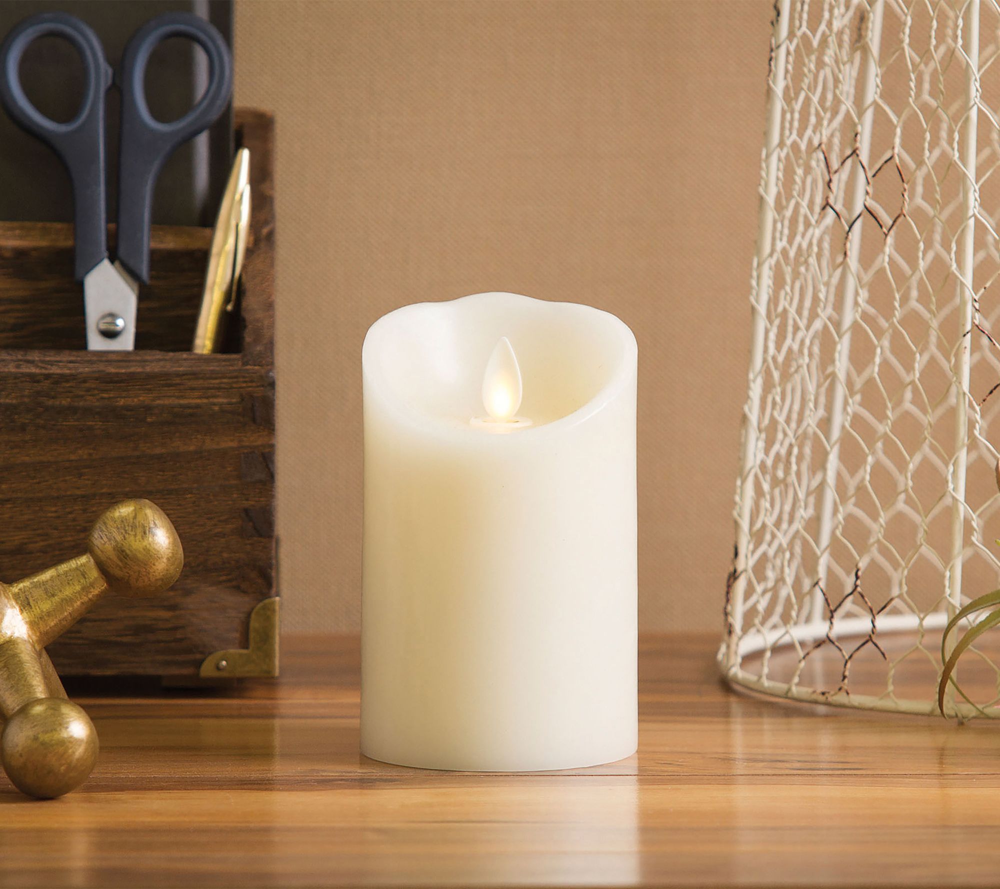 Luminara 4" x 3" Pillar Flameless Candle - QVC.com